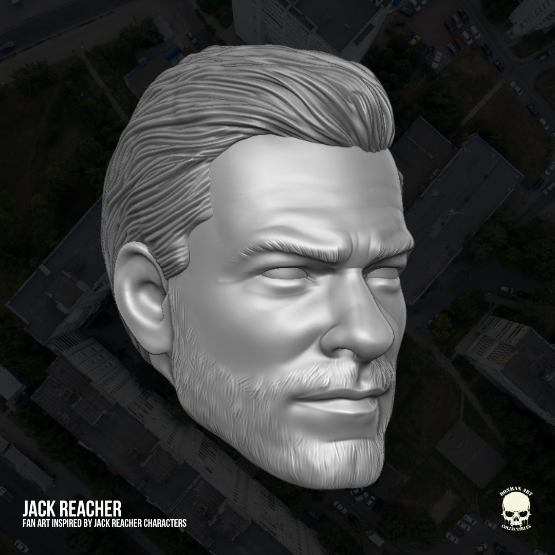 Jack Reacher Fan Art 3D Printables for Action Figures 3D model 3D ...