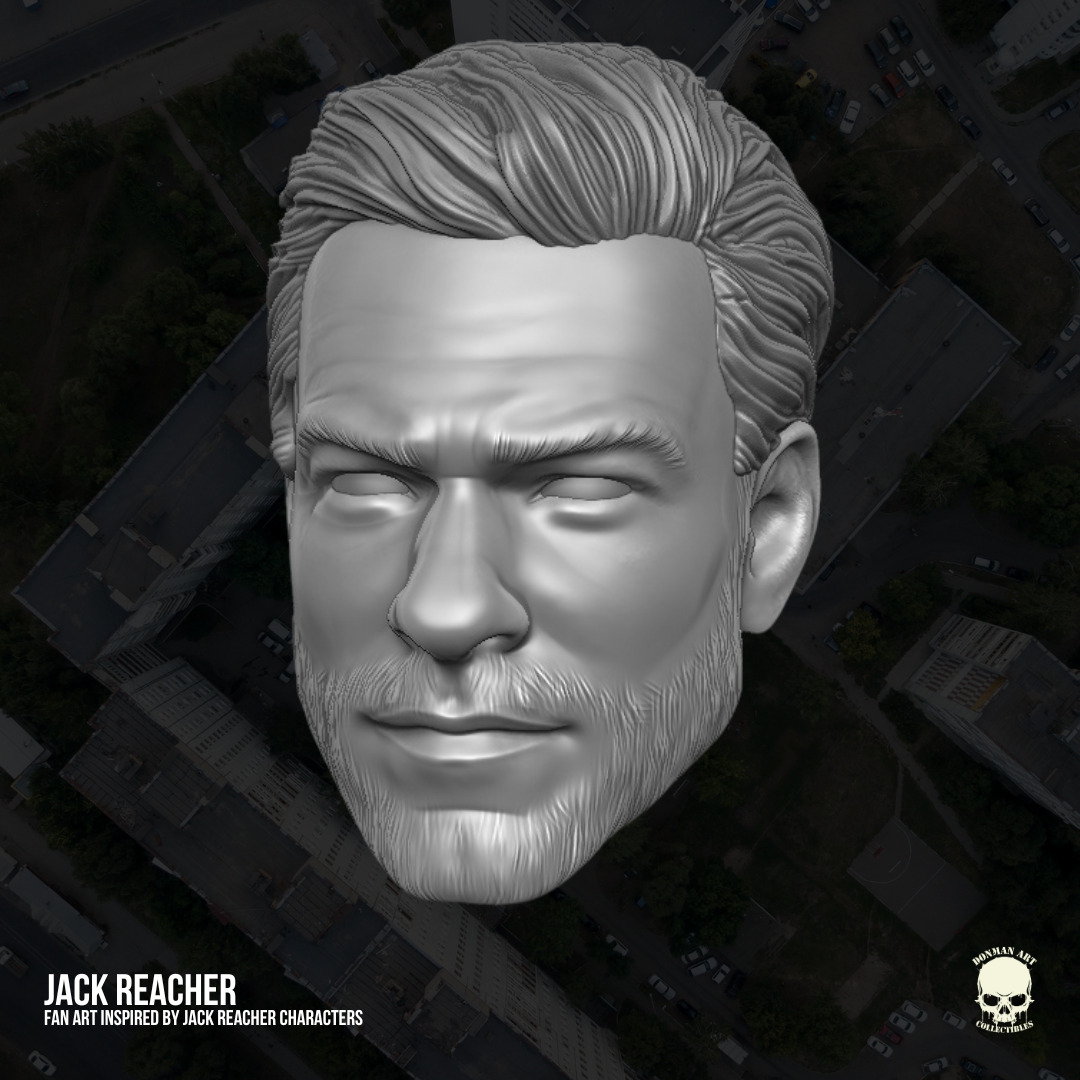 Jack Reacher Fan Art 3D Printables for Action Figures 3D model 3D ...