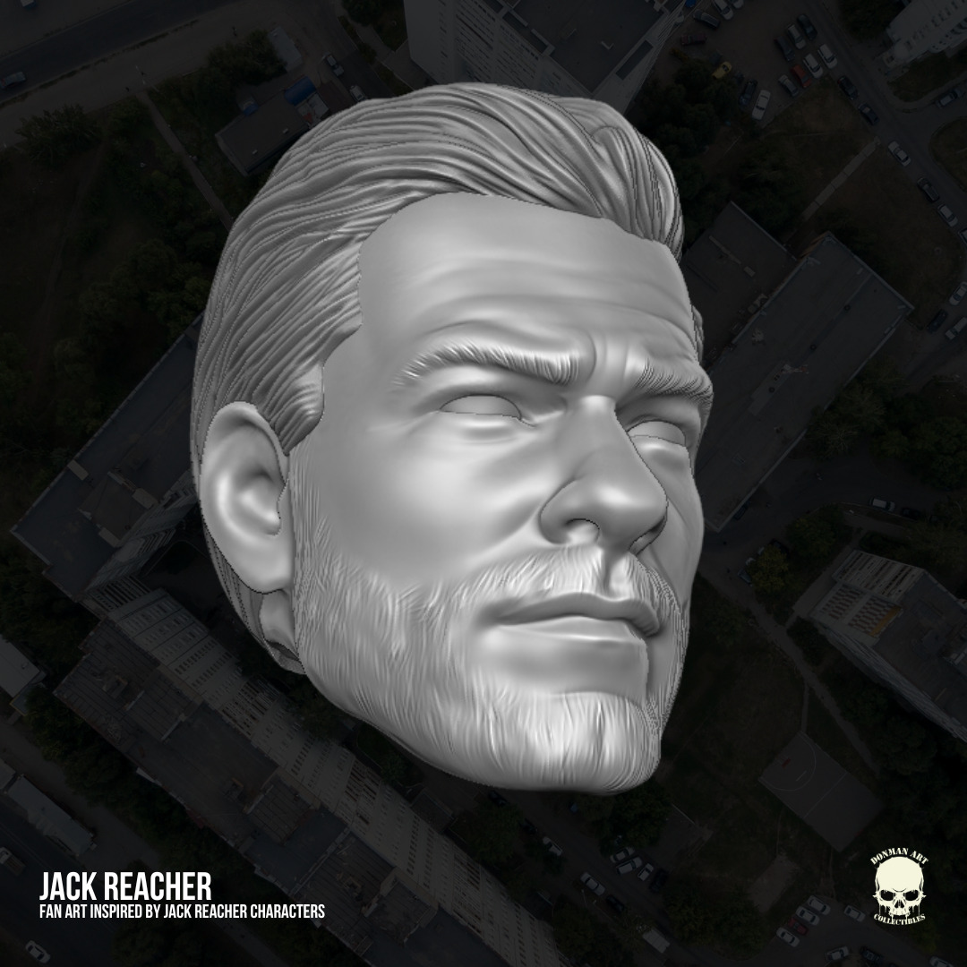 Jack Reacher Fan Art 3D Printables for Action Figures 3D model 3D ...