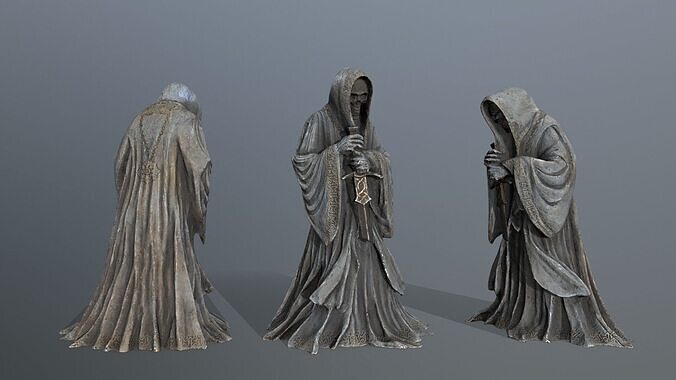 3D model Dark statue VR / AR / low-poly | CGTrader