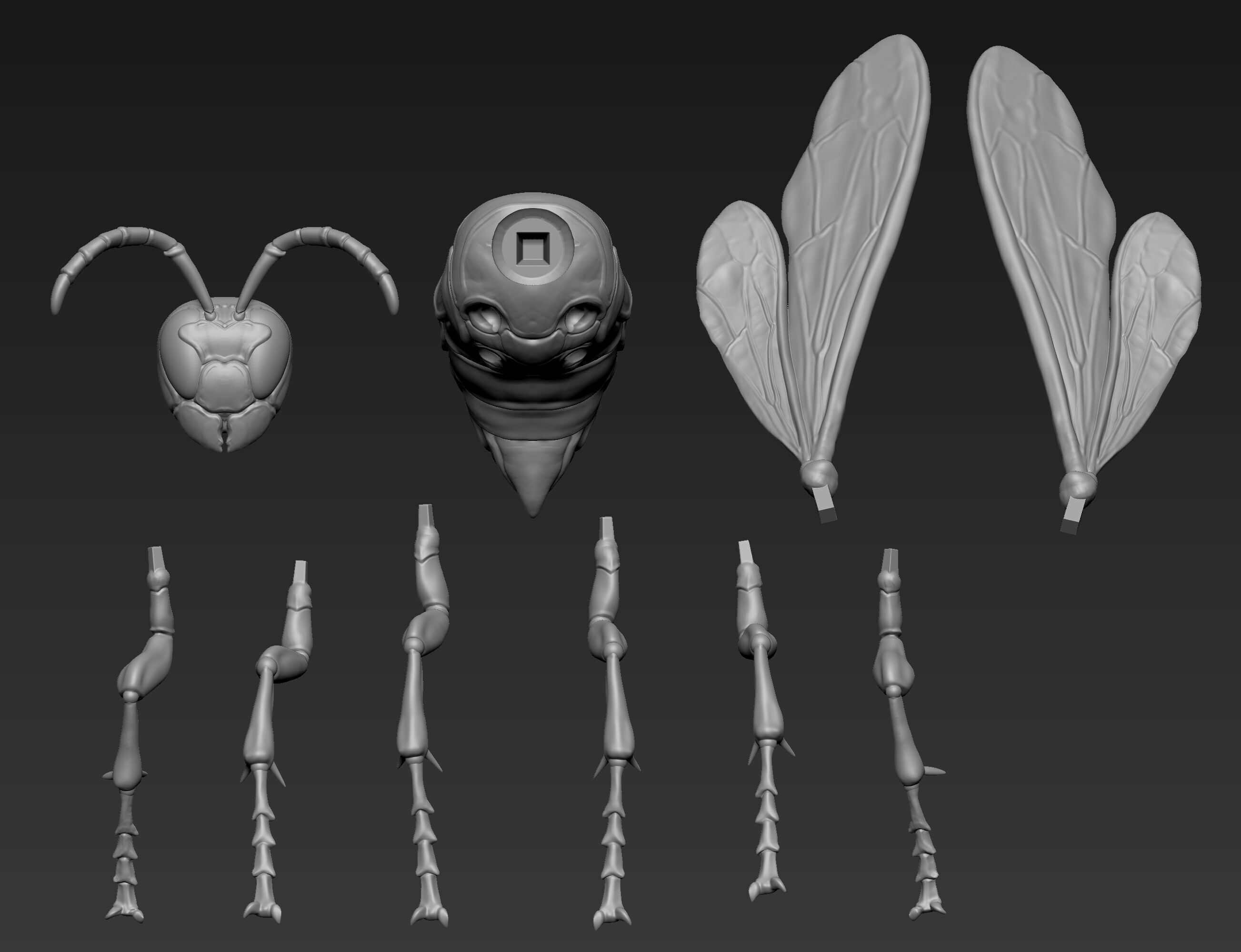 Wasp 3D Print 3D model 3D printable | CGTrader