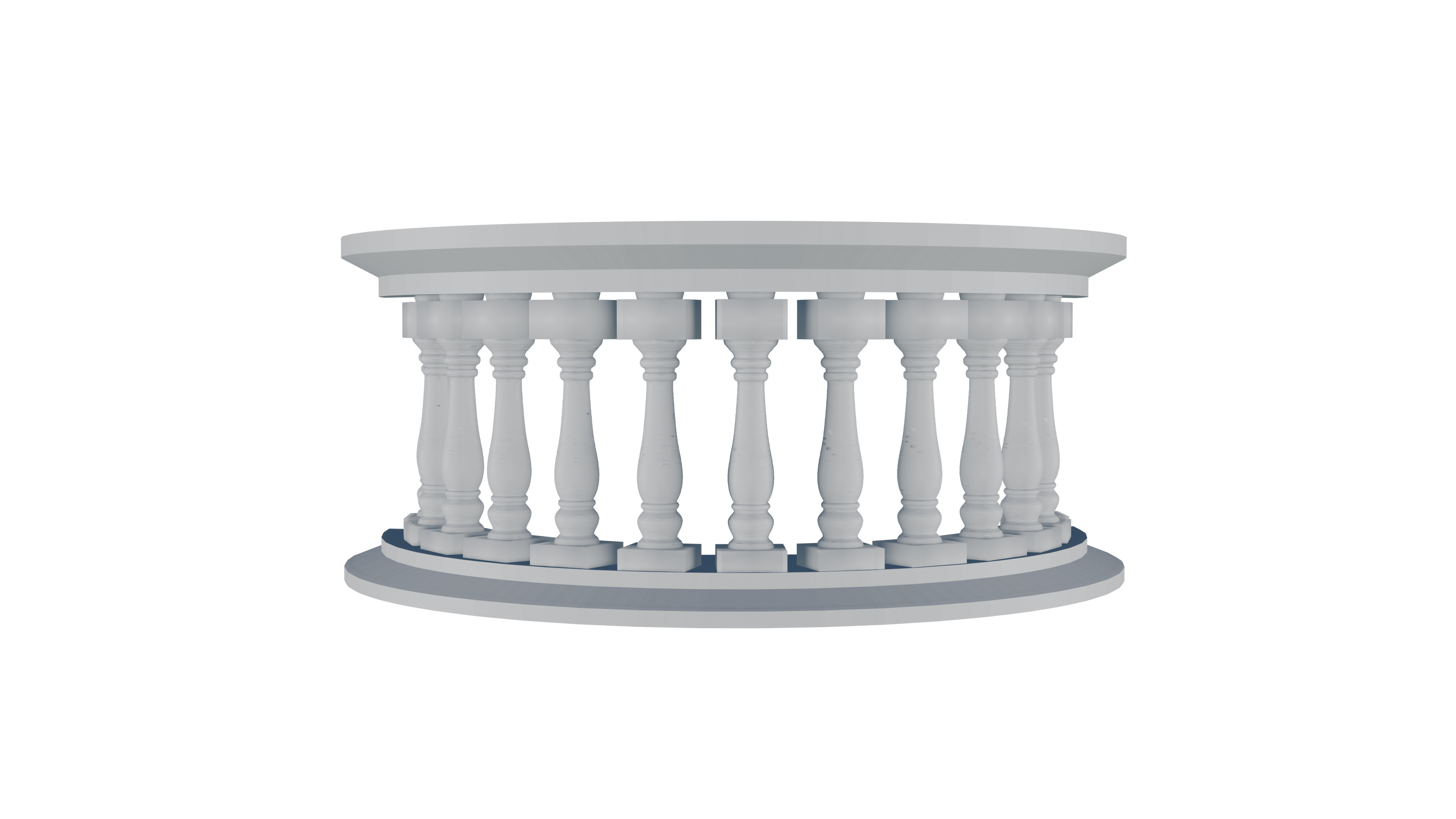 Stone Balustrade 3D model 3D printable | CGTrader