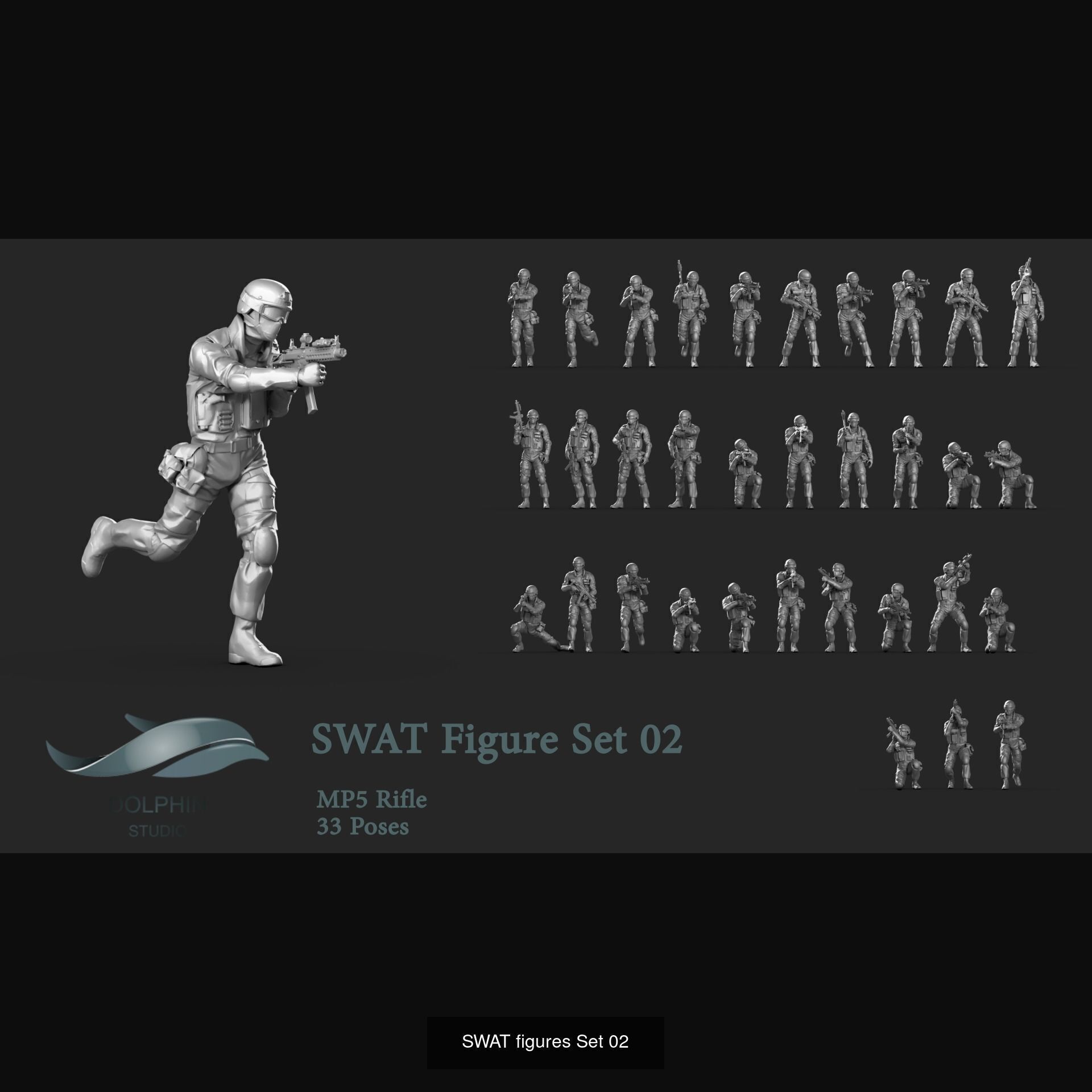 200 SWAT 3D Model Collection 3D printable | CGTrader
