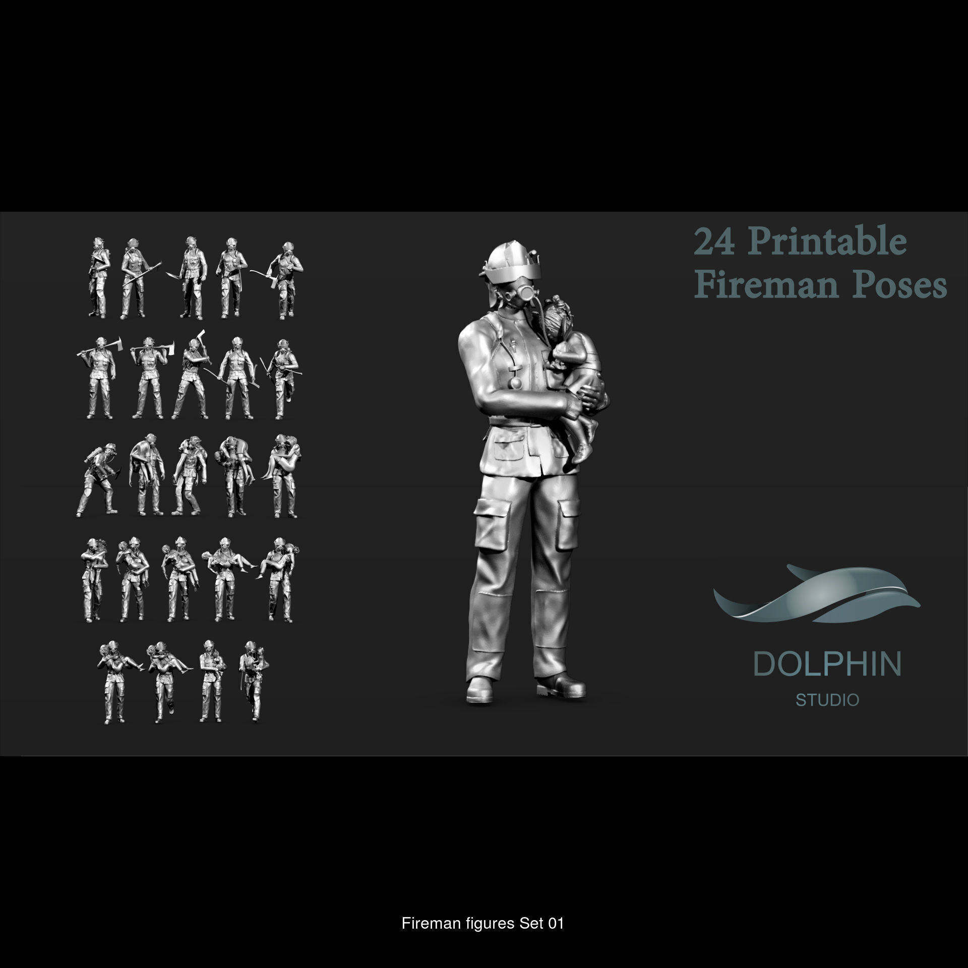 80 firefighter 3D Model Collection 3D printable | CGTrader