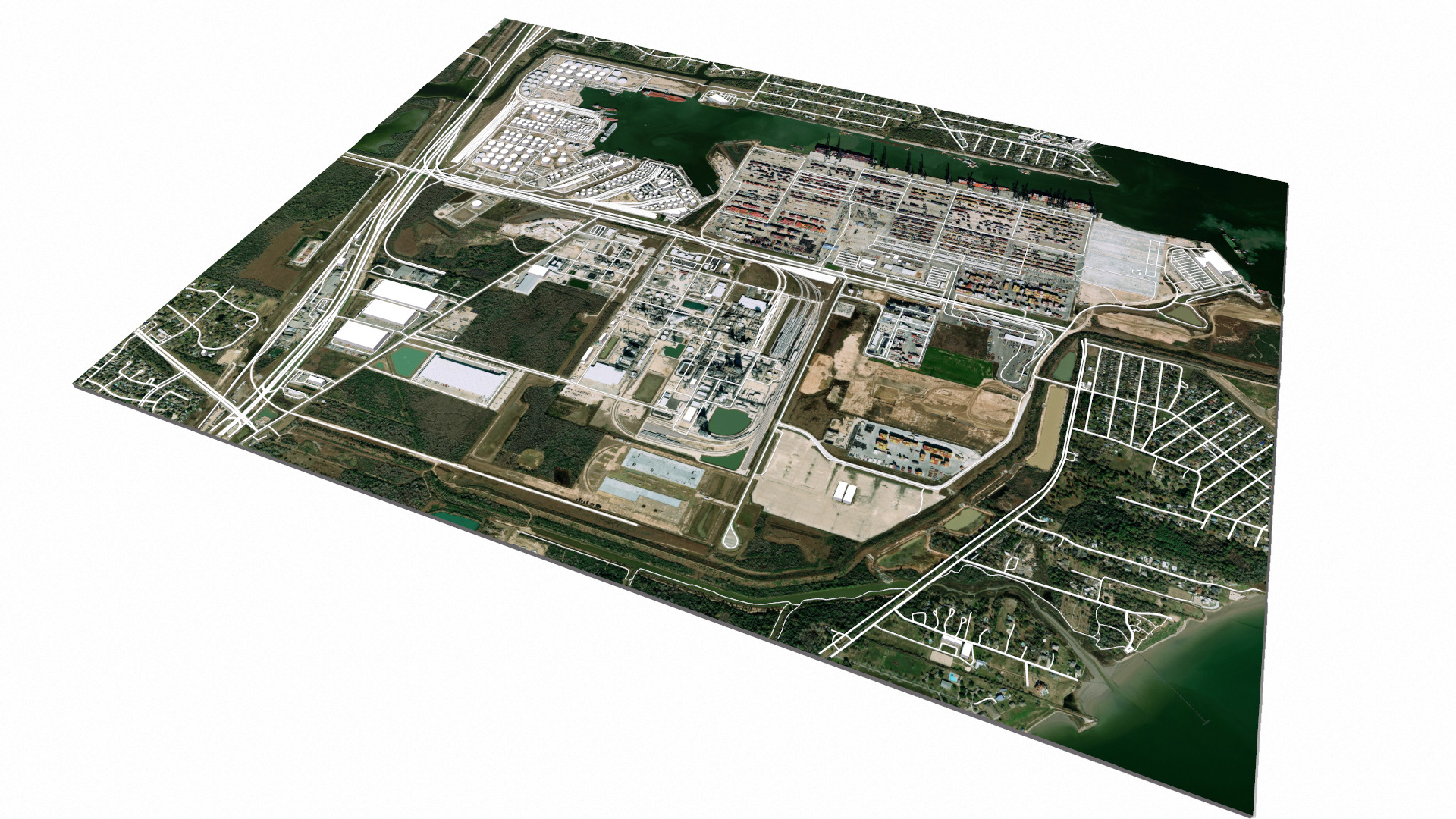 The Barbours Cut Container Terminal Houston Texas USA free 3D model ...