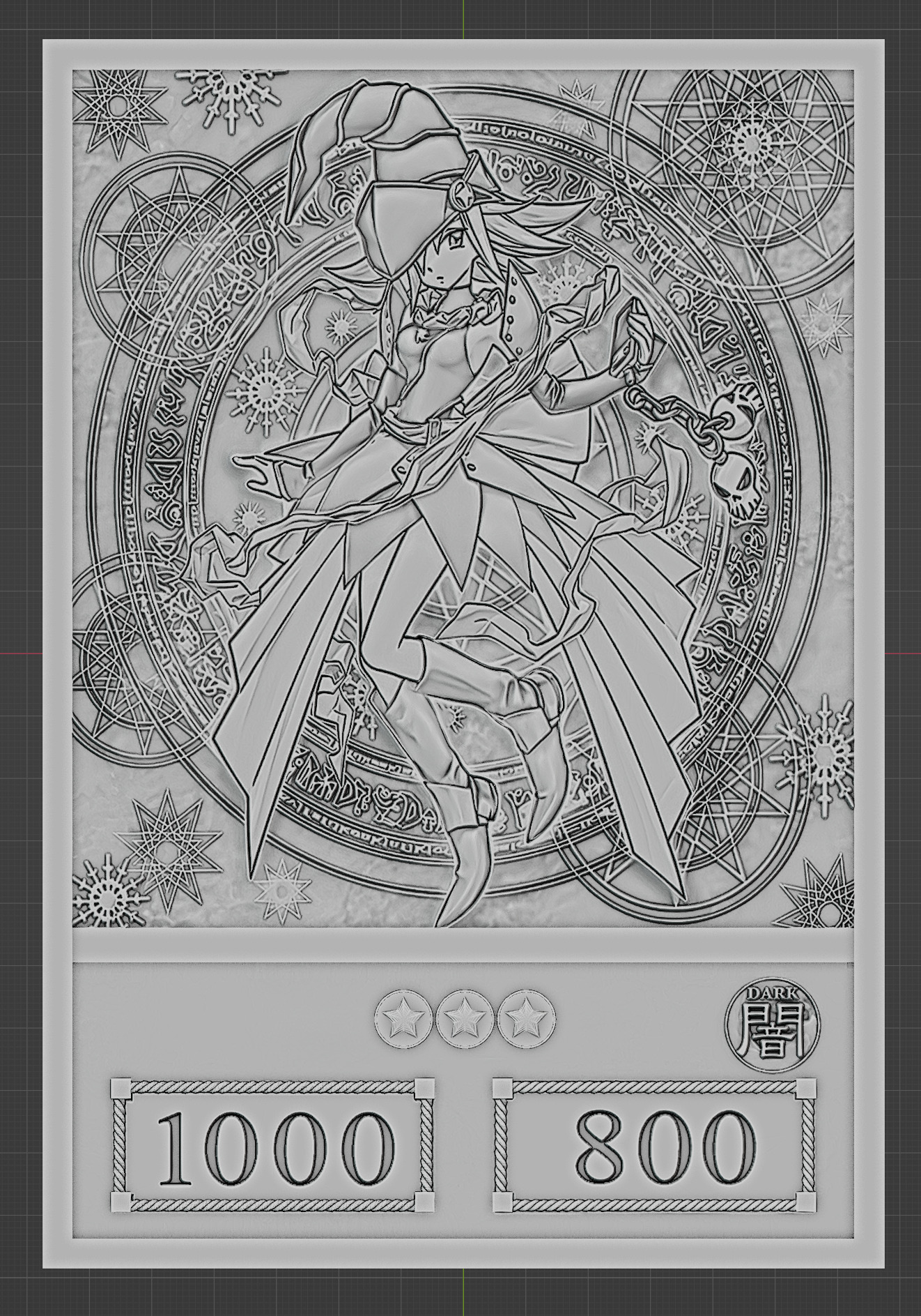 Gagaga Girl - yu-gi-oh 3D model 3D printable | CGTrader