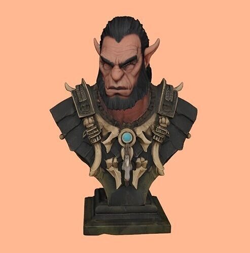 Orc Chieftain Bust free 3D model 3D printable | CGTrader