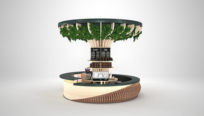 Coffee Shop Corner 3D model | CGTrader