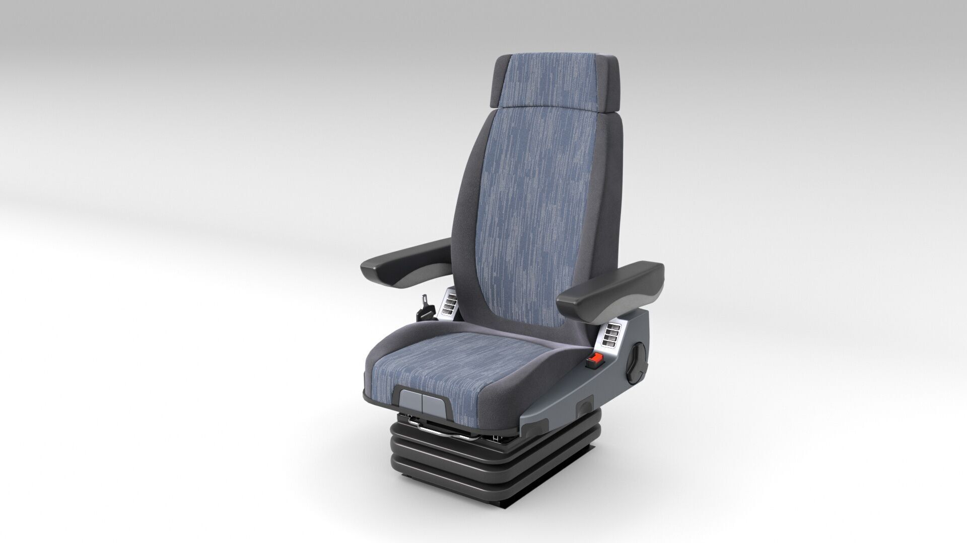 General Truck and Bus Driver Seat 3D model animated rigged | CGTrader