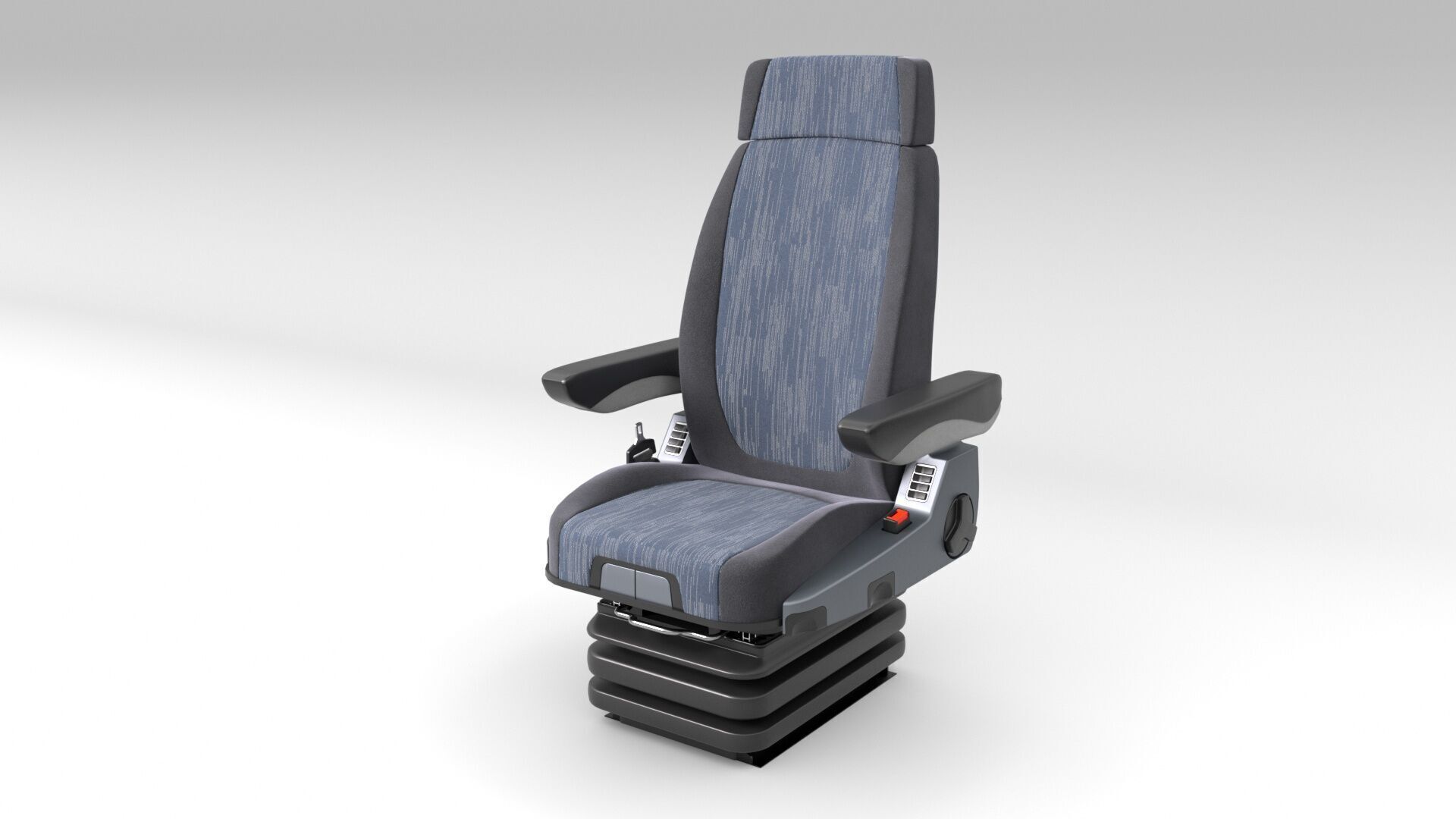 General Truck and Bus Driver Seat 3D model animated rigged | CGTrader