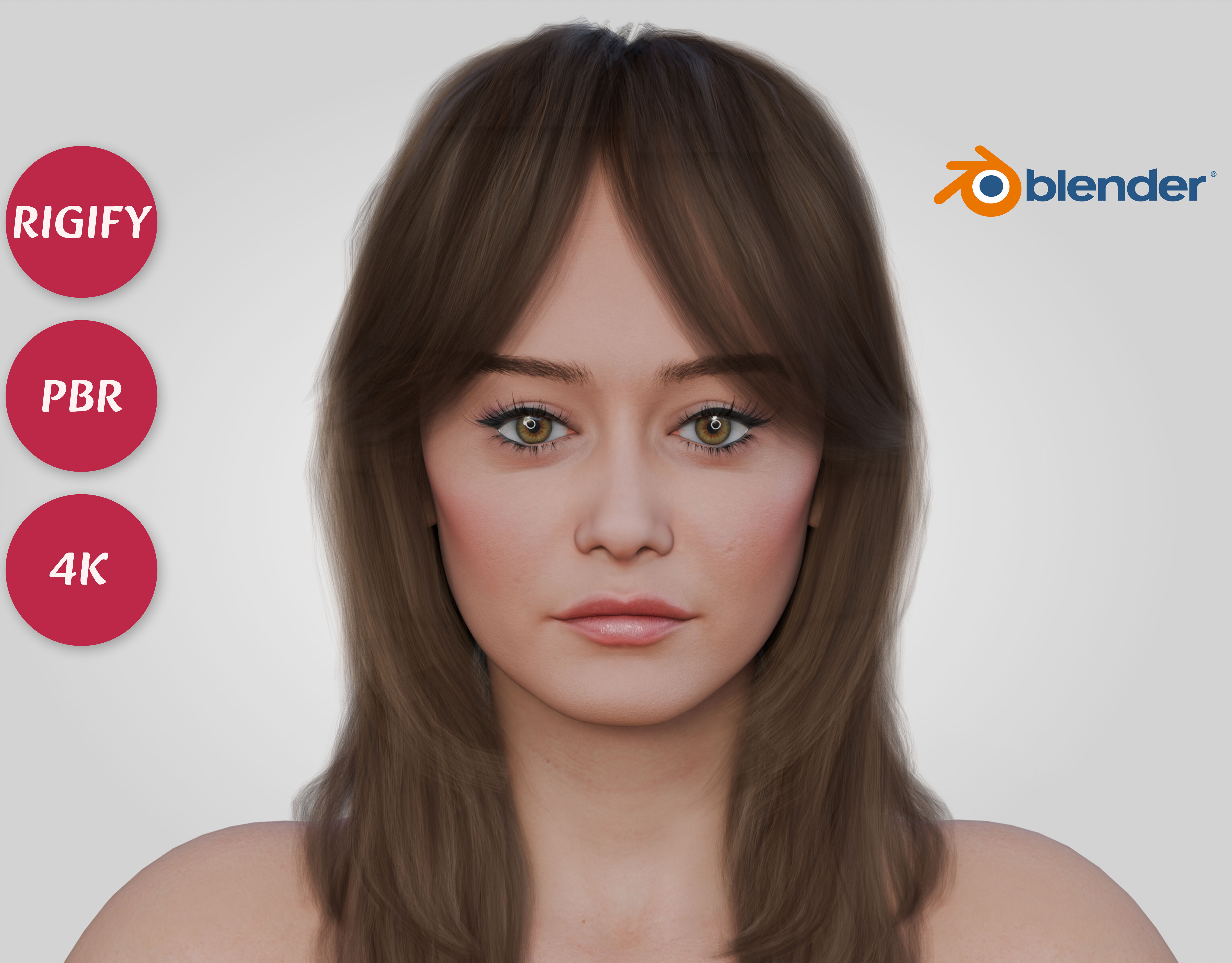 3D model Ella Purnell - English Celebrity Actress - Shag Hair with ...