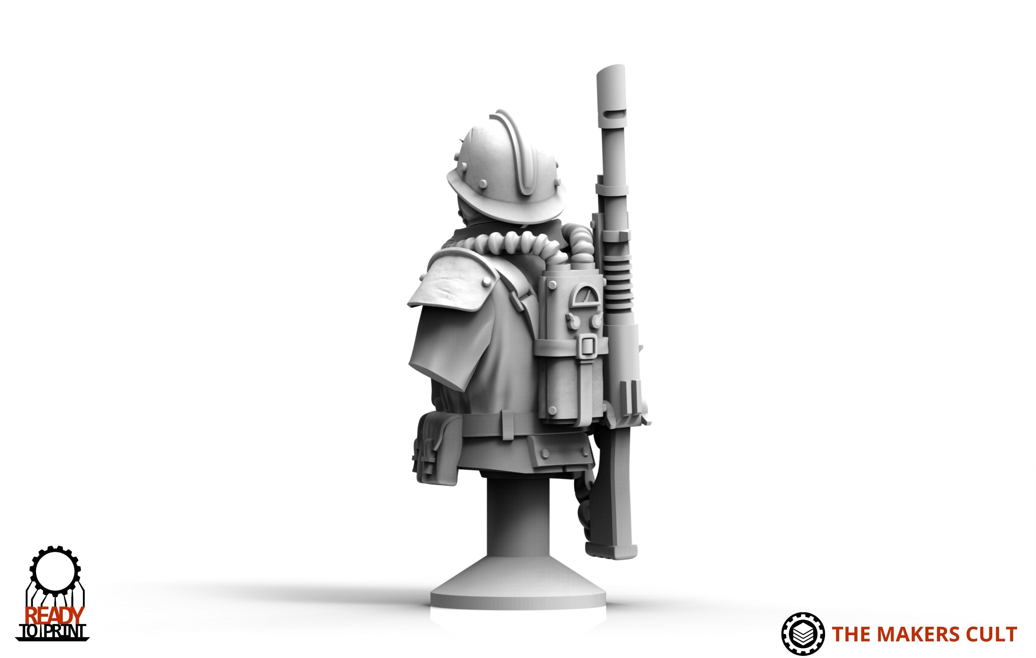 Valour Korps - Bust 3D model 3D printable | CGTrader