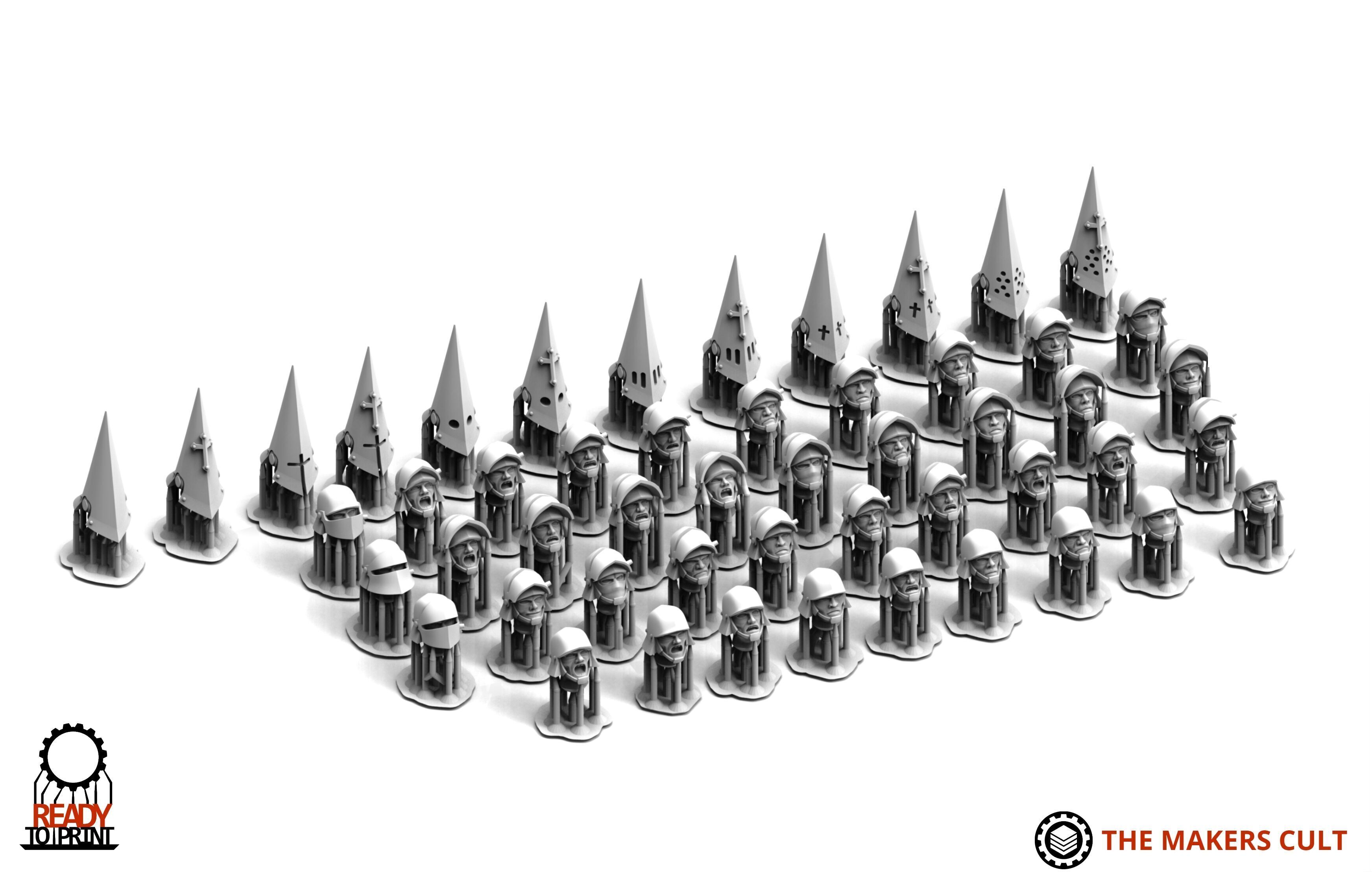 Misc - Trench Crusade Heads 3D model 3D printable | CGTrader