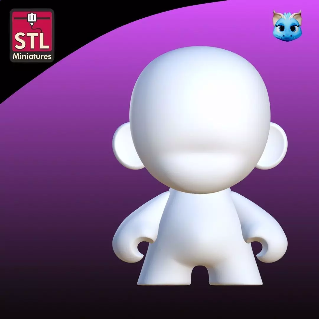 STL Files for 3D Printing Munny Dunny Trikky Bub and Foomi 3D model 3D ...
