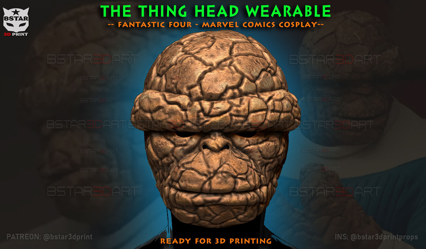 The Thing Mask - Fantastic Four 2025 - Marvel Comics 3D model 3D ...
