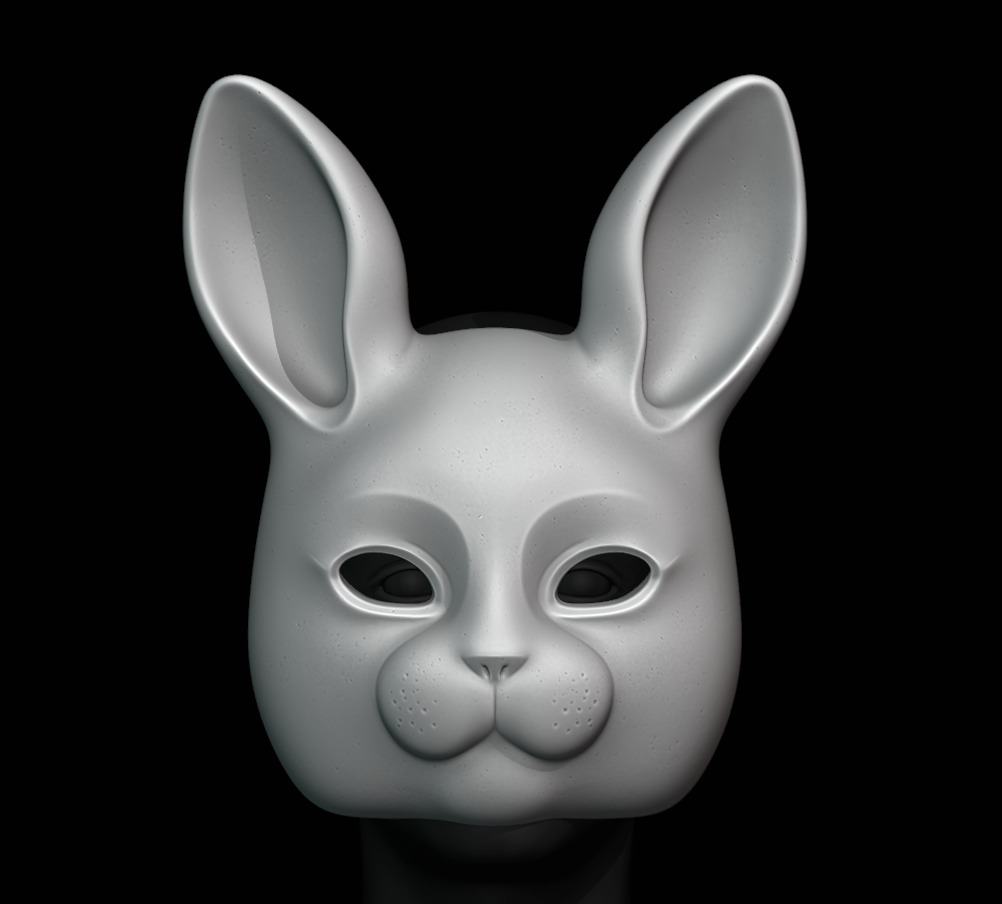 Bunny Mask For 3d Print 3D model 3D printable | CGTrader