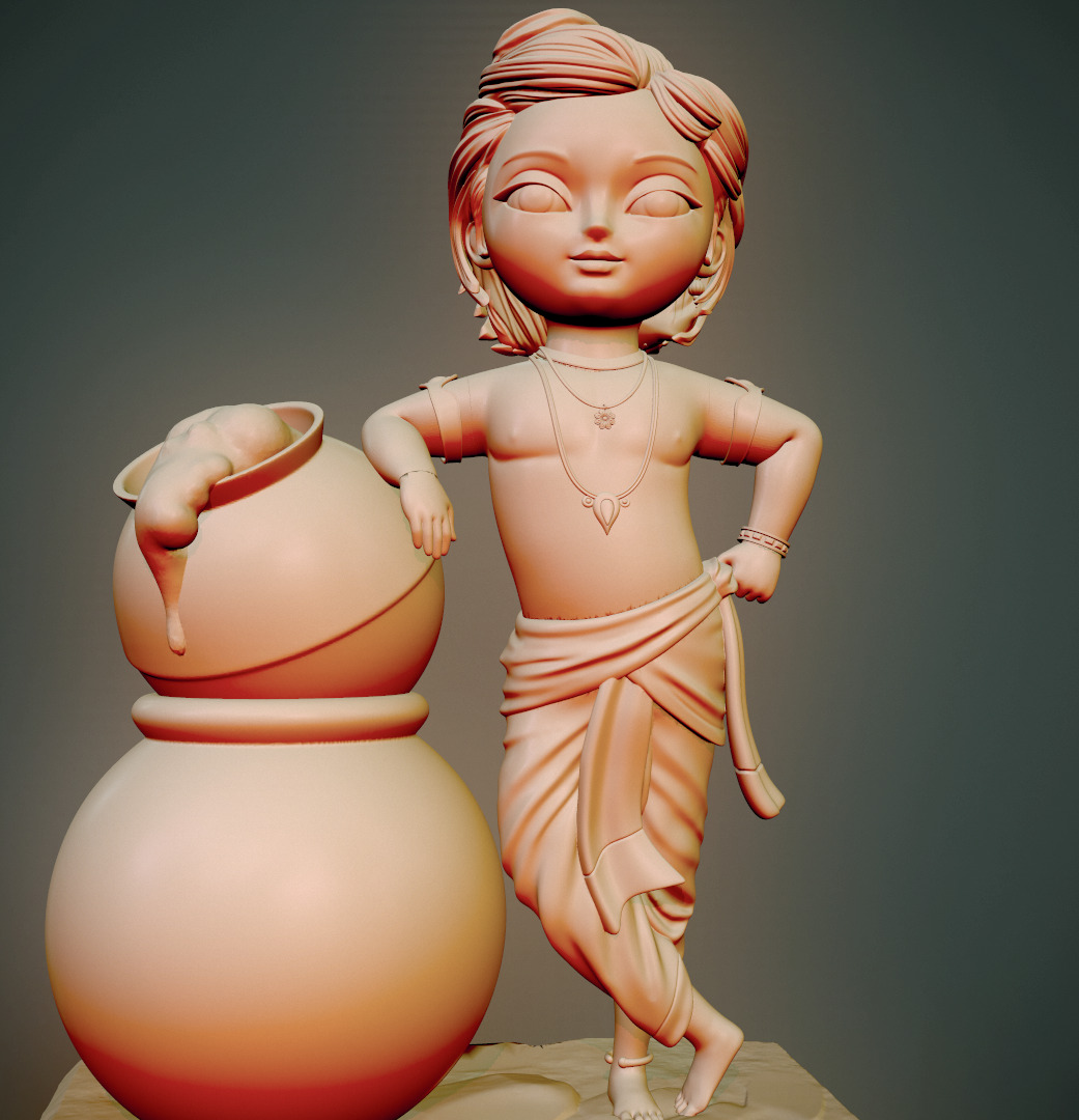 Krishna 3D model for 3D printing 3D model 3D printable | CGTrader