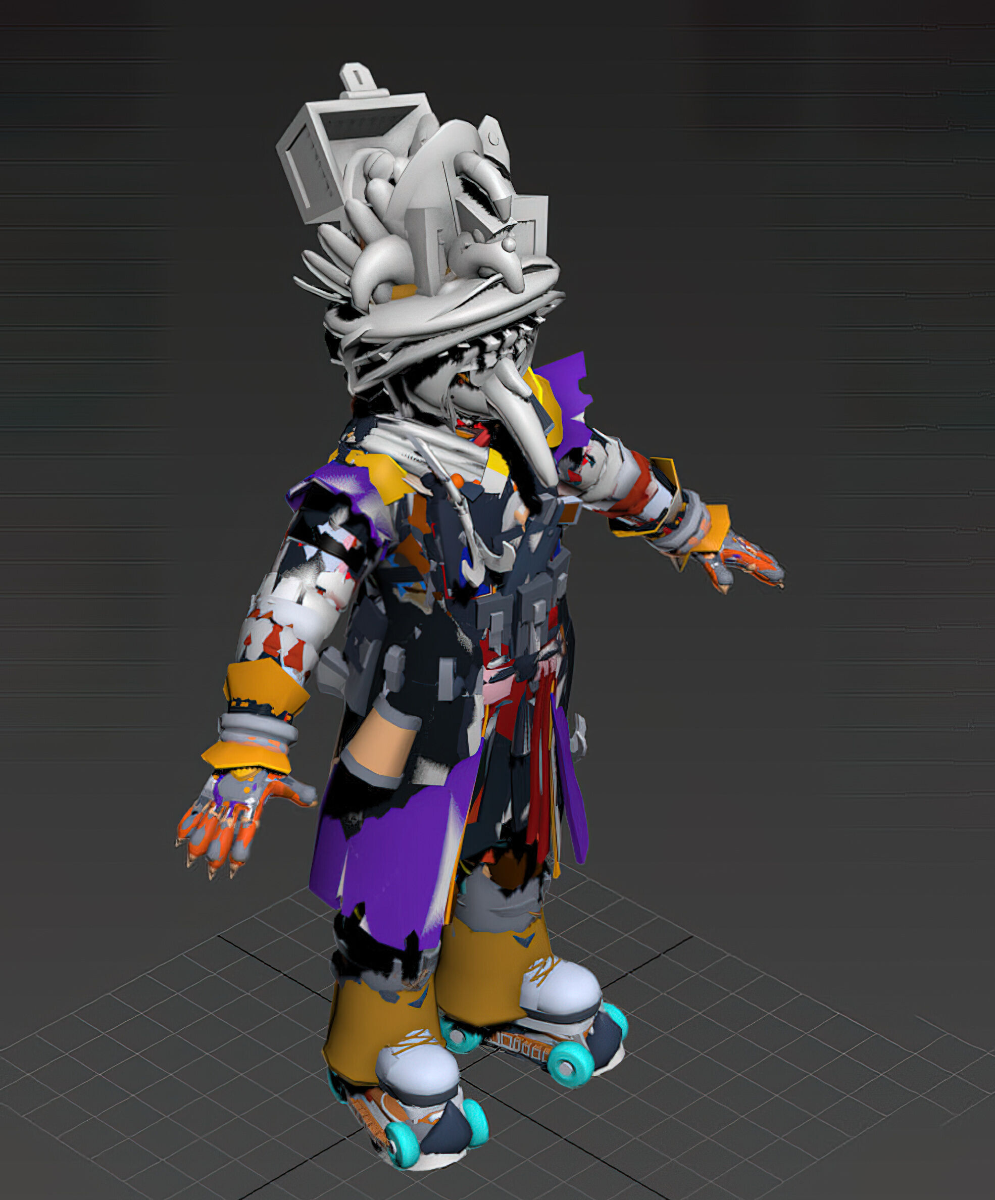 Male Character Modular Fornite Style free 3D model | CGTrader