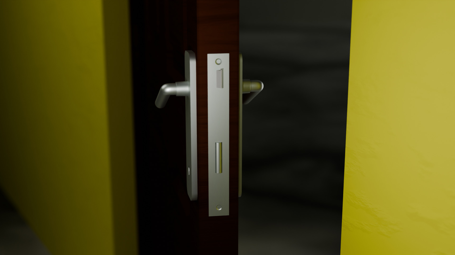 Wooden Door - Animated free 3D model animated | CGTrader
