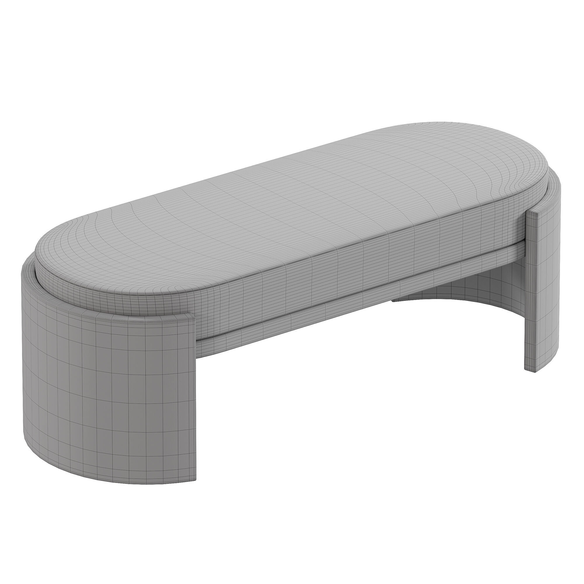 Hug Bench free 3D model | CGTrader