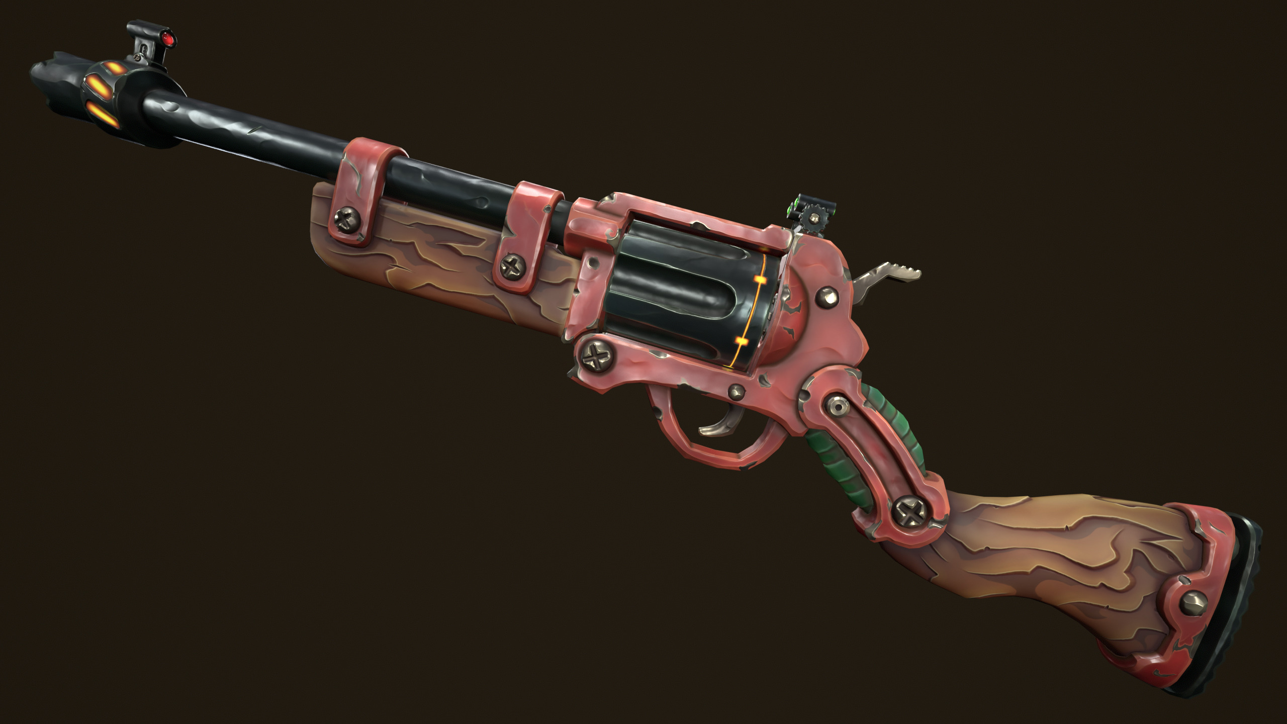 3D model Modular combat rifle shotgun revolver VR / AR / low-poly ...