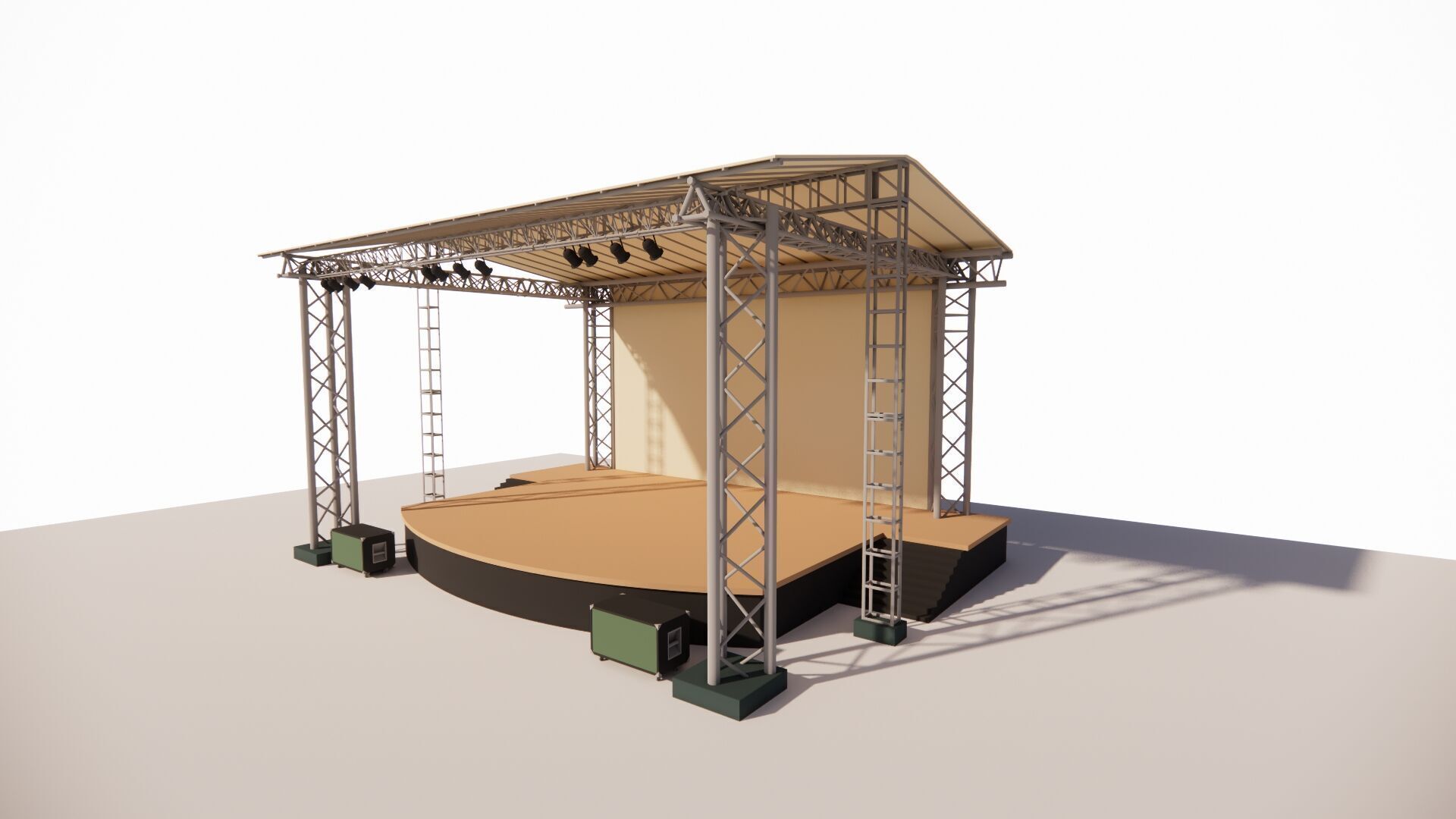 Stand Stall Booth-Temporary exhibition-Temporary booth 3D model ...