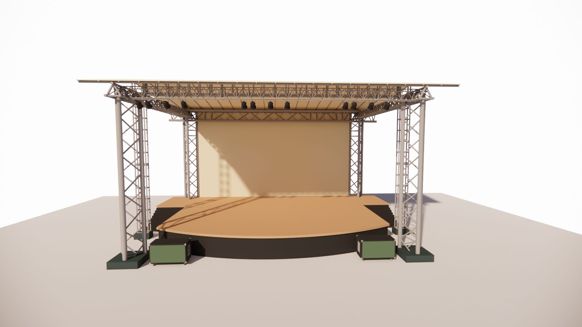 Stand Stall Booth-Temporary exhibition-Temporary booth 3D model ...