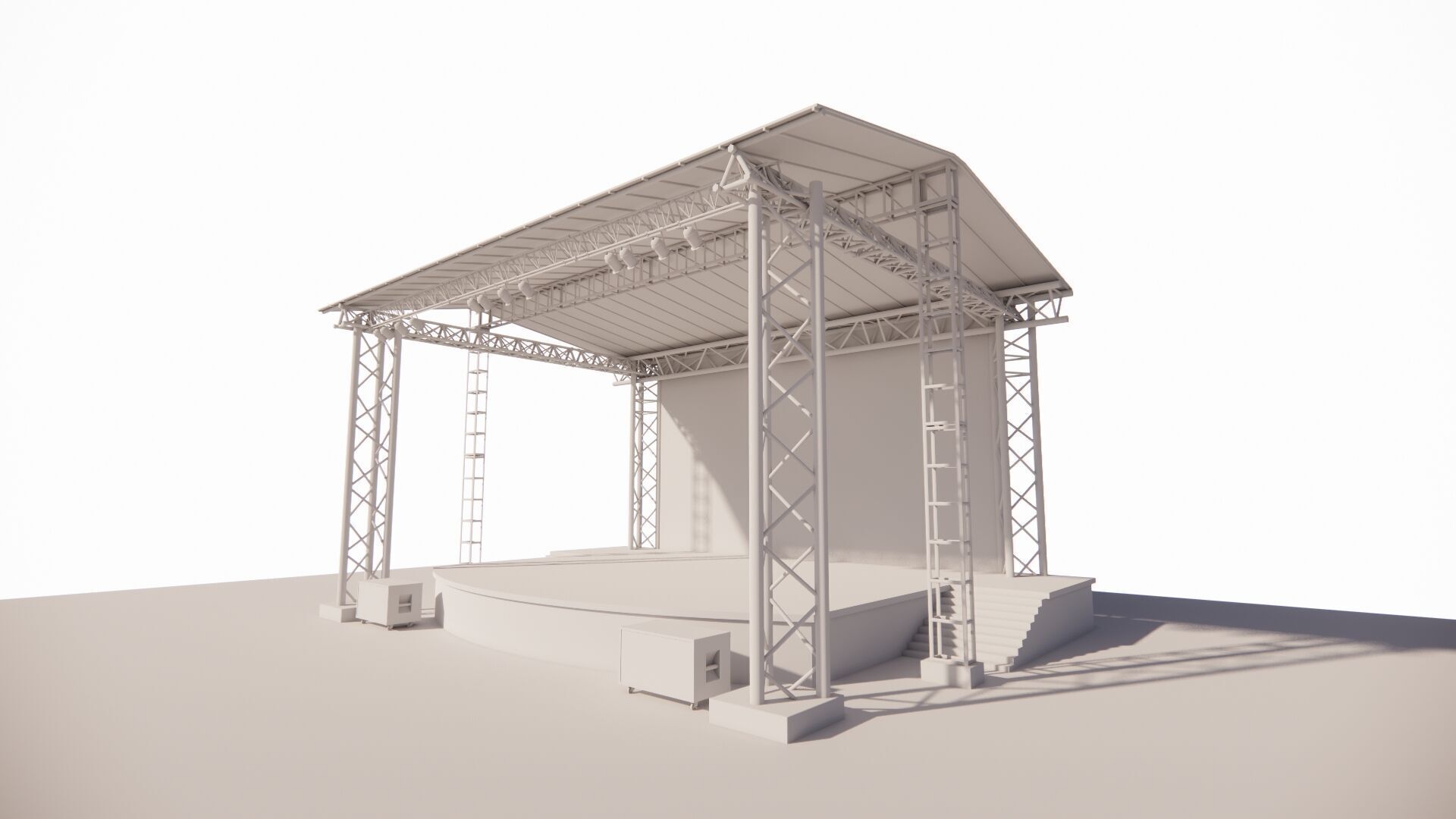 Stand Stall Booth-Temporary exhibition-Temporary booth 3D model ...