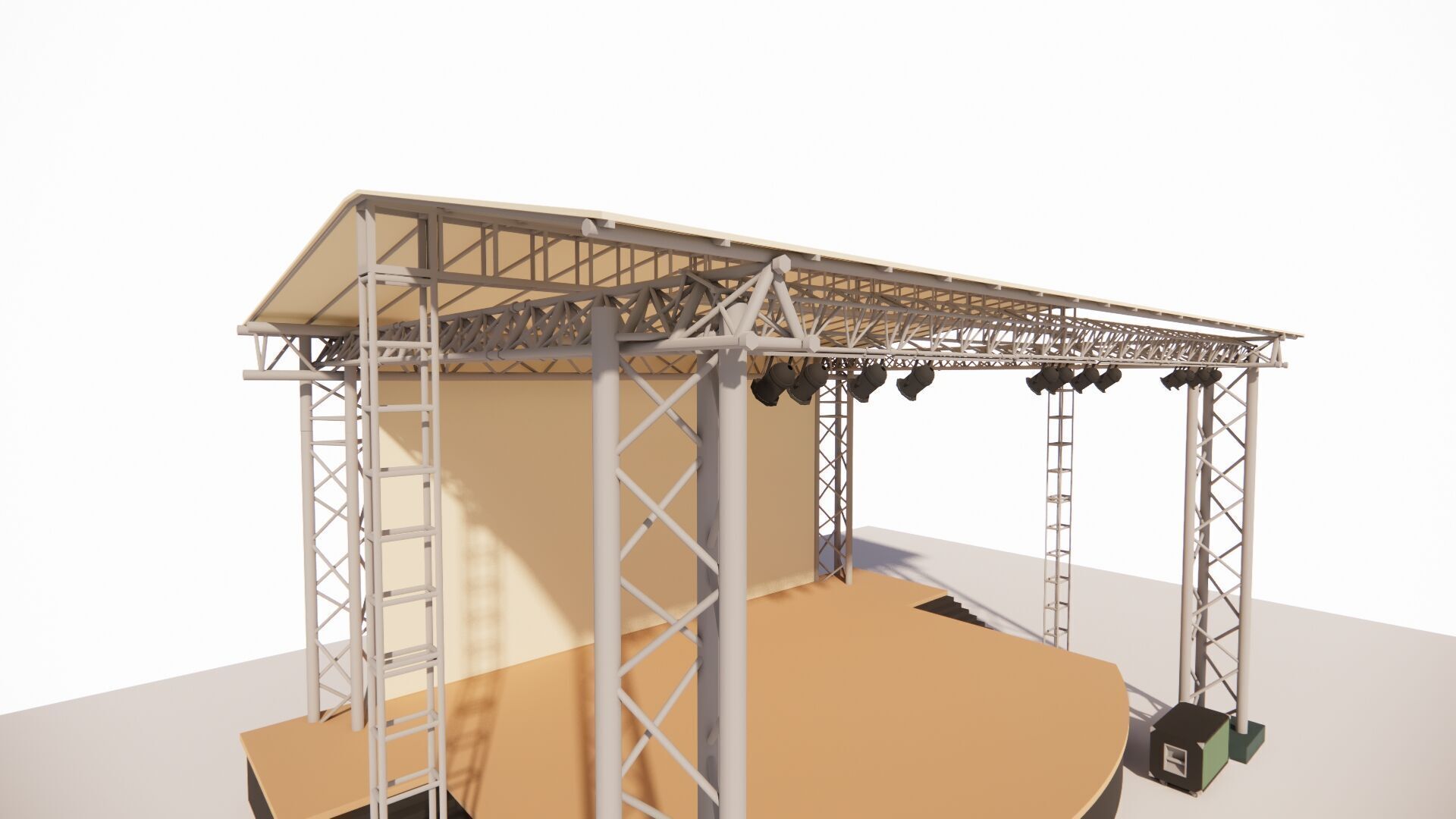 Stand Stall Booth-Temporary exhibition-Temporary booth 3D model ...