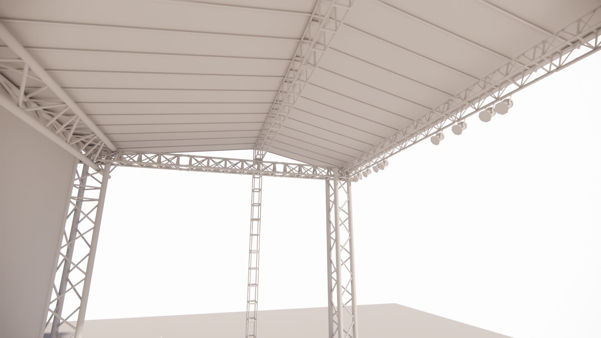 Stand Stall Booth-Temporary exhibition-Temporary booth 3D model ...