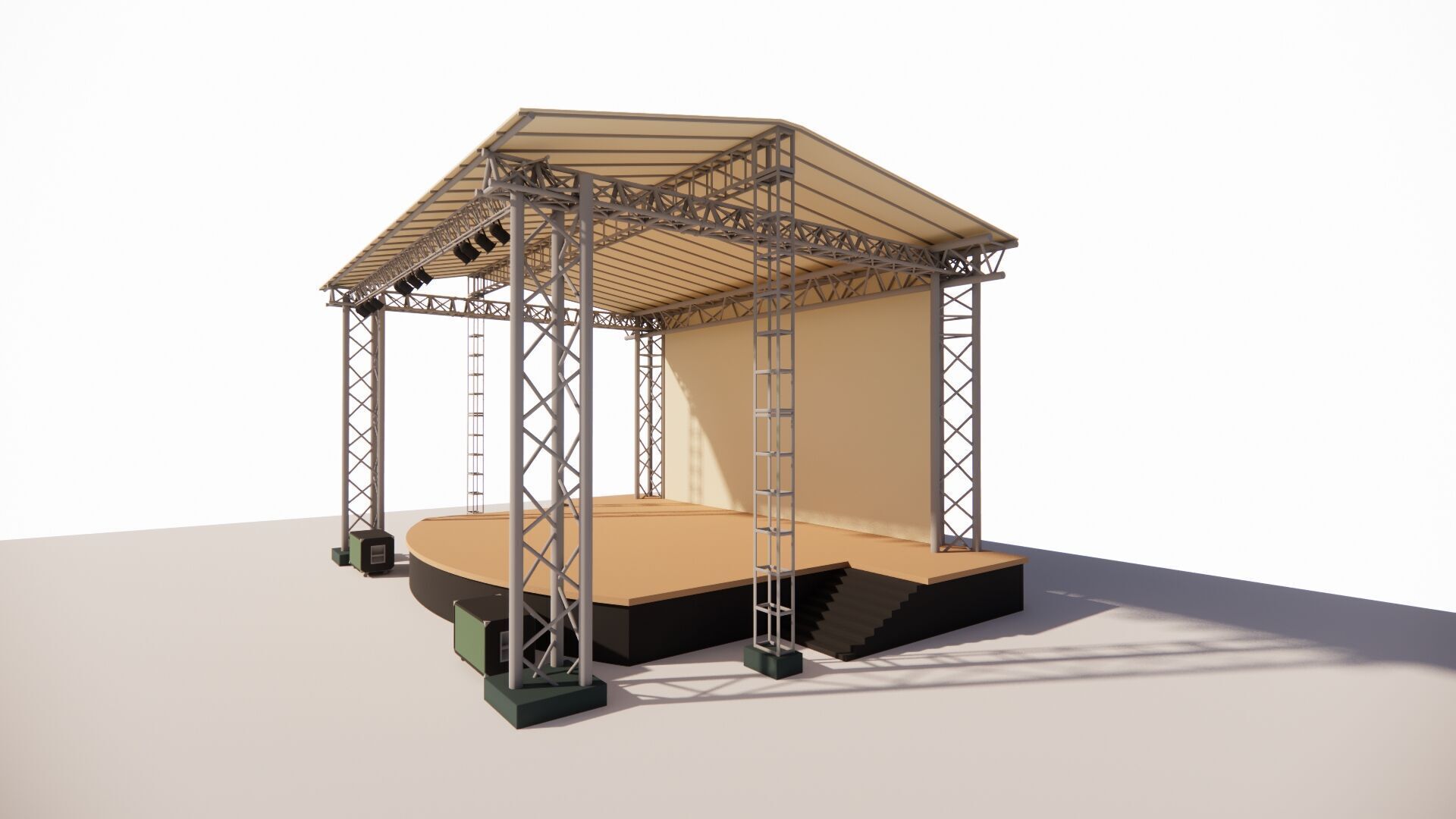Stand Stall Booth-Temporary exhibition-Temporary booth 3D model ...