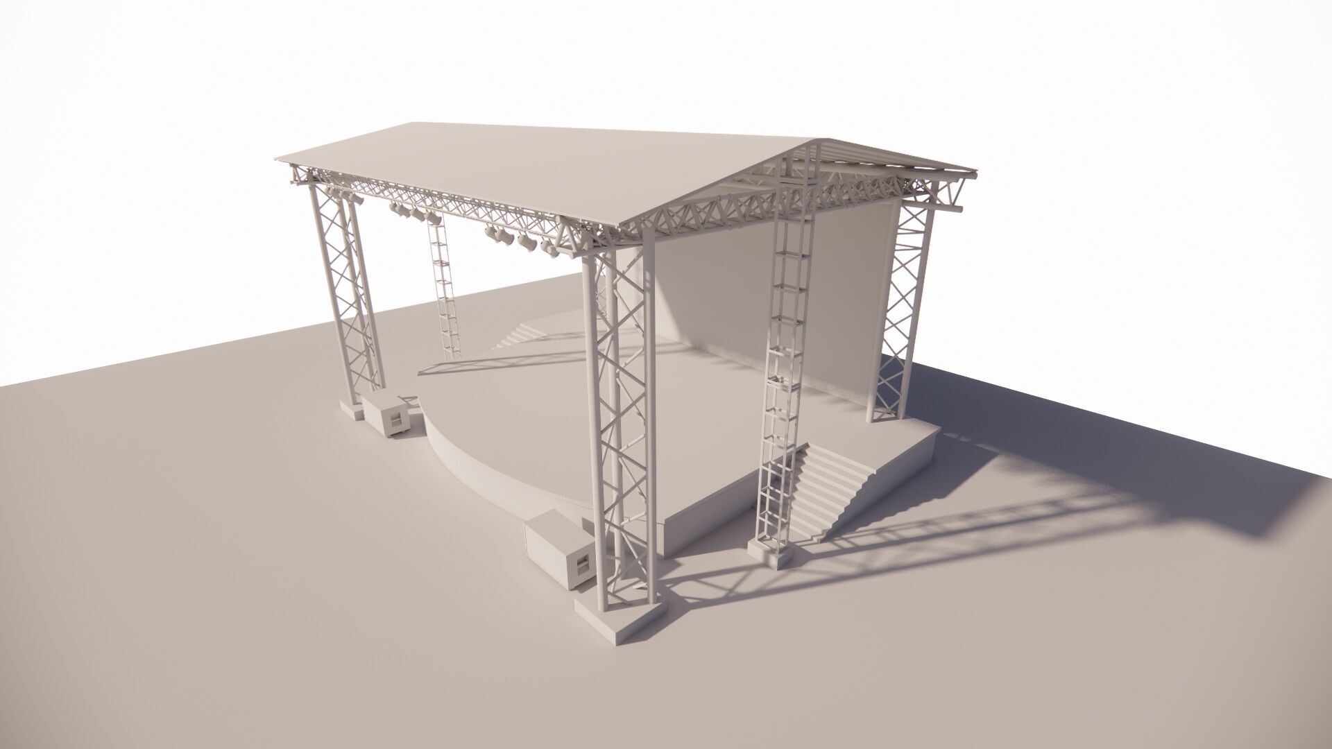 Stand Stall Booth-Temporary exhibition-Temporary booth 3D model ...