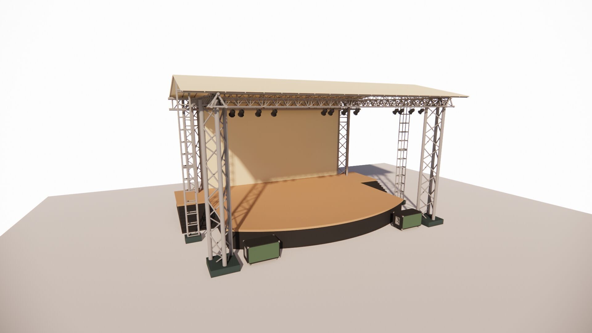 Stand Stall Booth-Temporary exhibition-Temporary booth 3D model ...