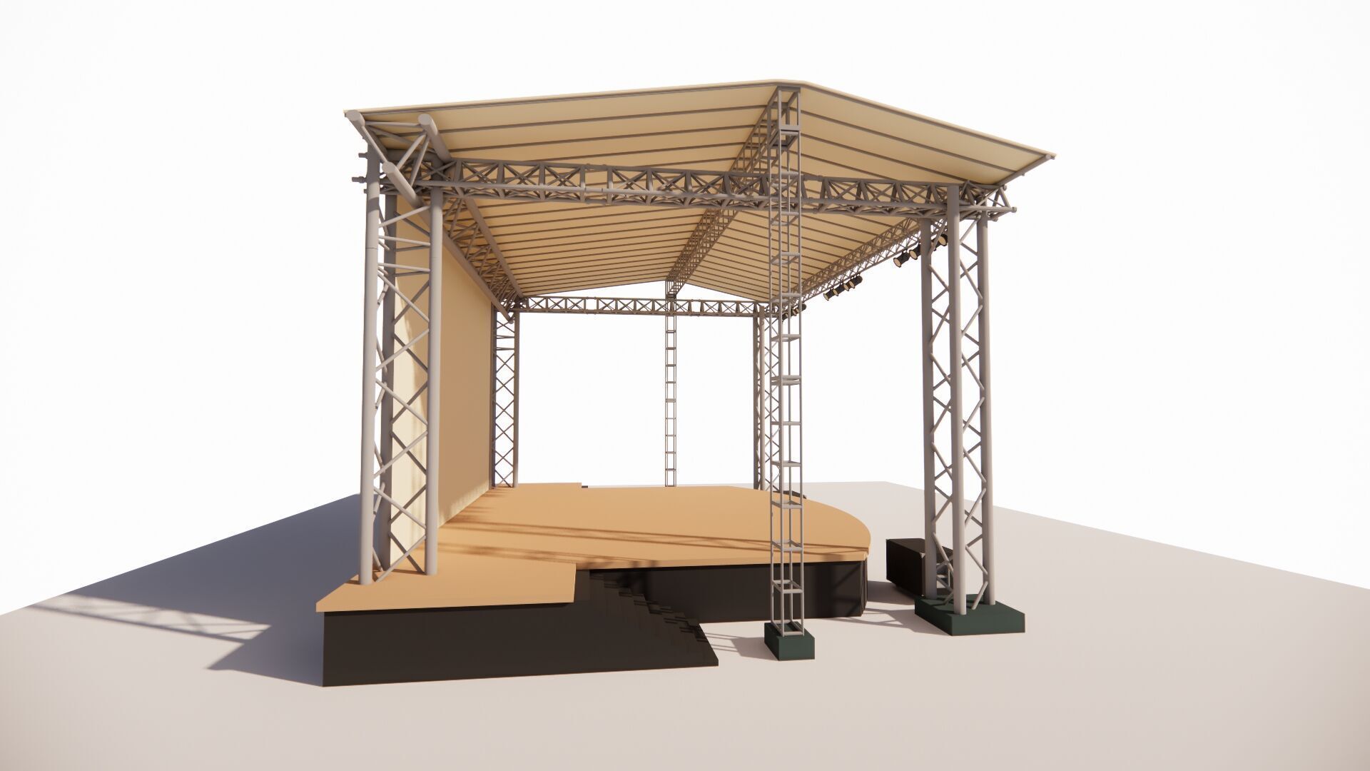 Stand Stall Booth-Temporary exhibition-Temporary booth 3D model ...
