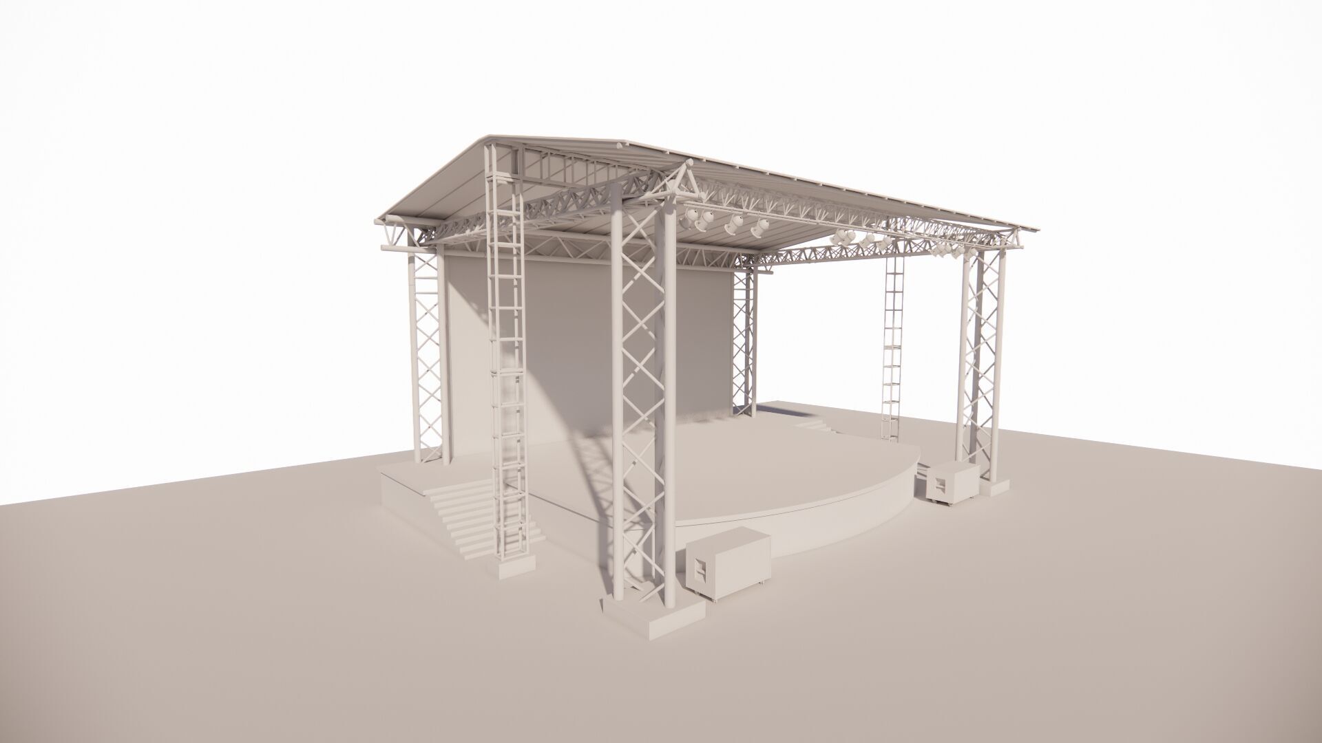 Stand Stall Booth-Temporary exhibition-Temporary booth 3D model ...