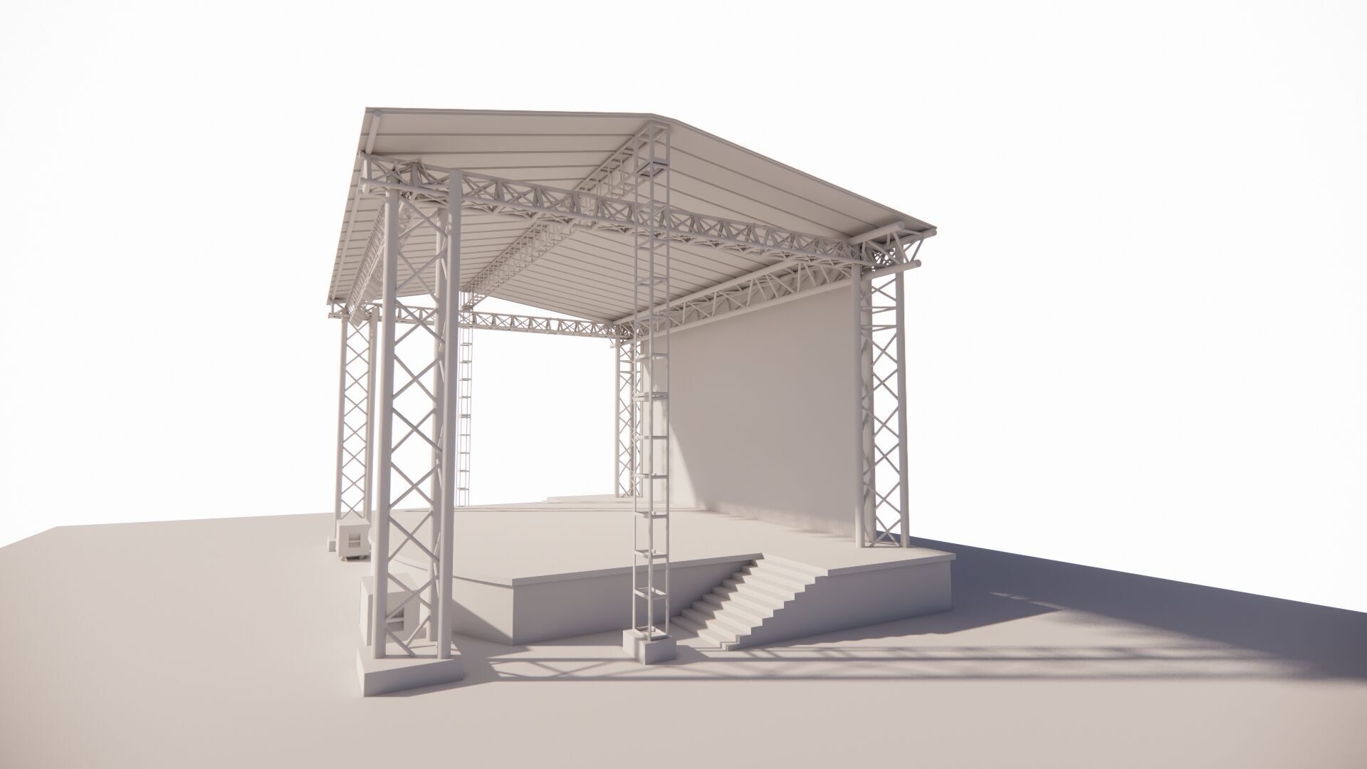 Stand Stall Booth-Temporary exhibition-Temporary booth 3D model ...