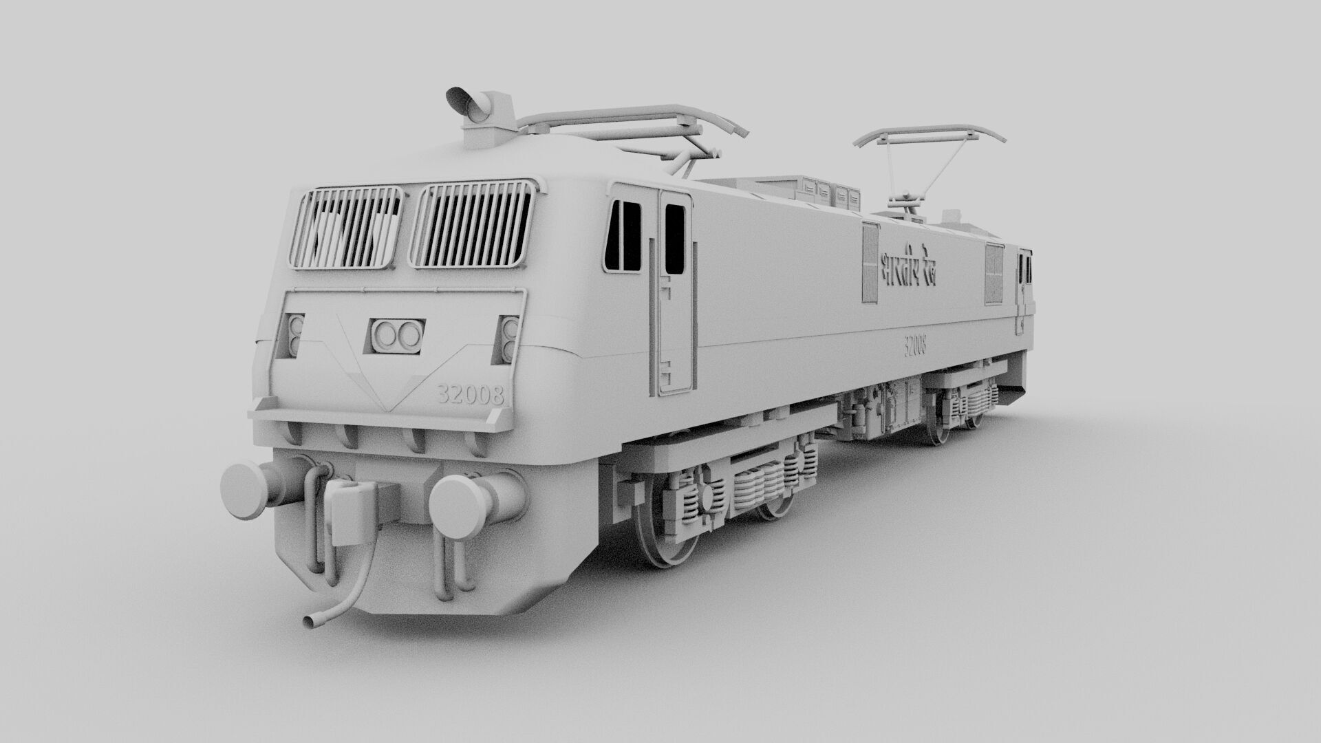 Indian Railways WAG 9 Electric Locomotive 3D model | CGTrader