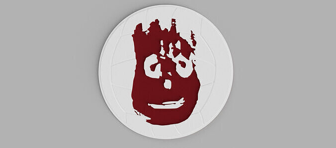 Wilson Volleyball Ball Cast away Movie Logo Coaster free 3D model 3D ...