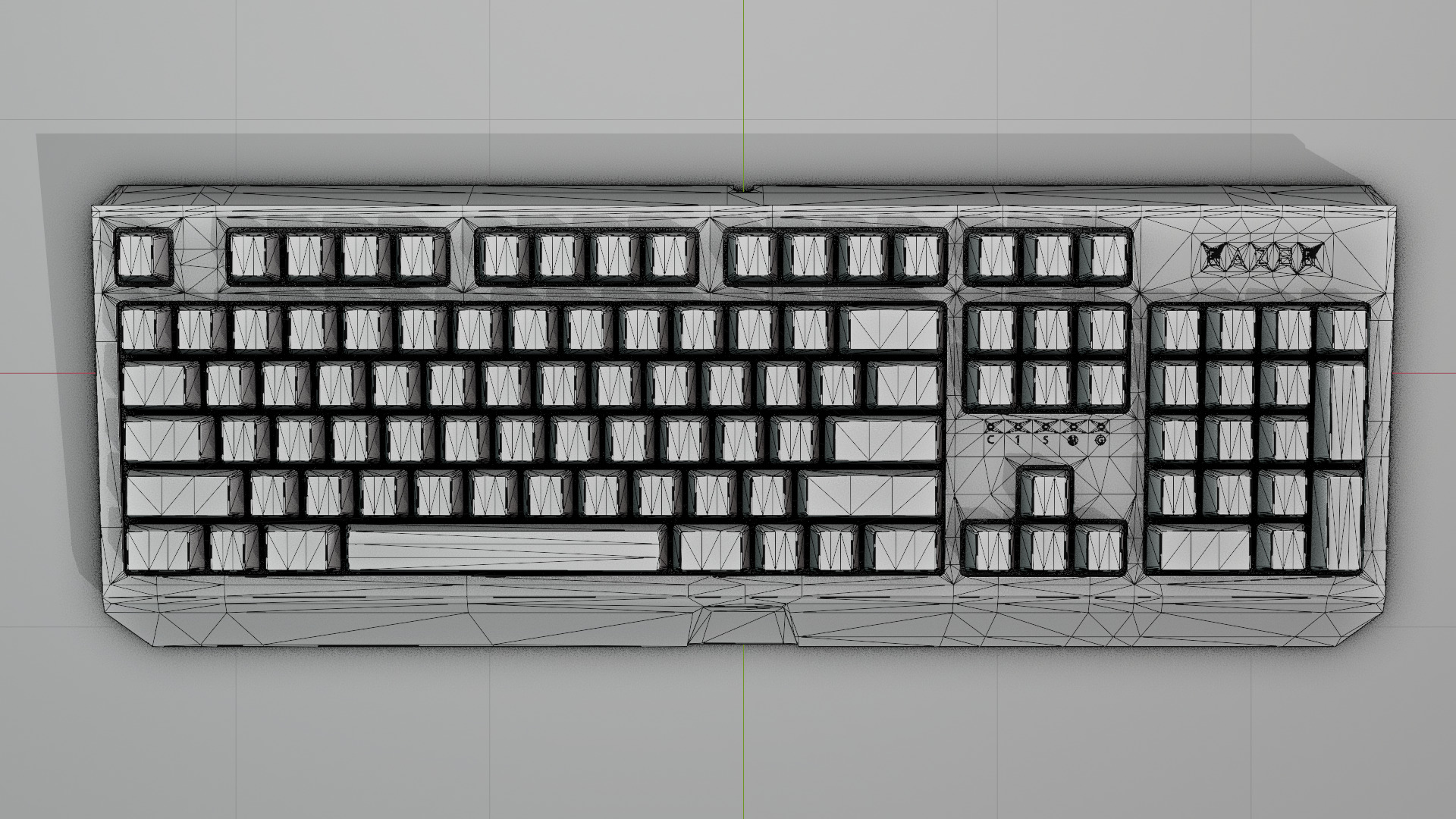 Razer Black Widow Gaming Keyboard free 3D model | CGTrader