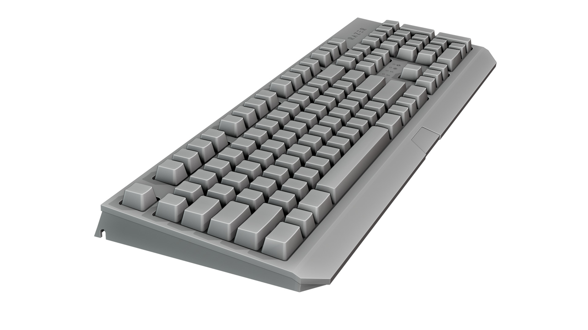Razer Black Widow Gaming Keyboard free 3D model | CGTrader