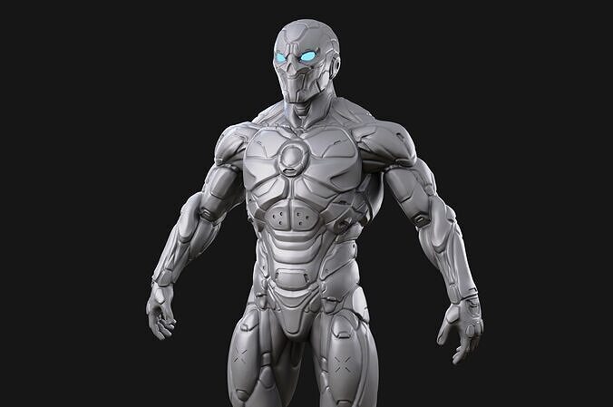 Sci-Fi Character Omega 3D model | CGTrader