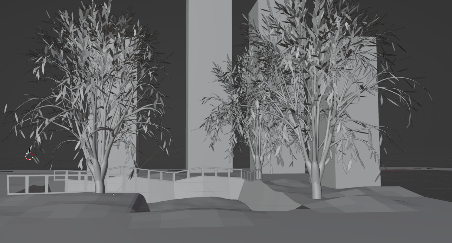Pocket Park free VR / AR / low-poly 3D model | CGTrader