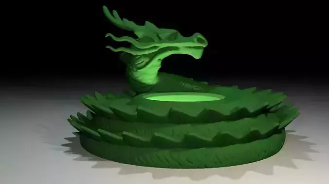 Dragon candle holder 3D model 3D printable | CGTrader