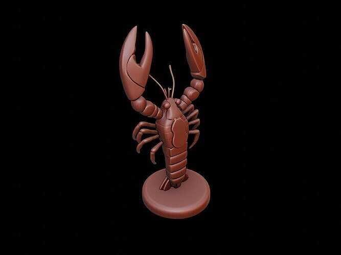 Lobster Figure Printable 3D model 3D printable | CGTrader