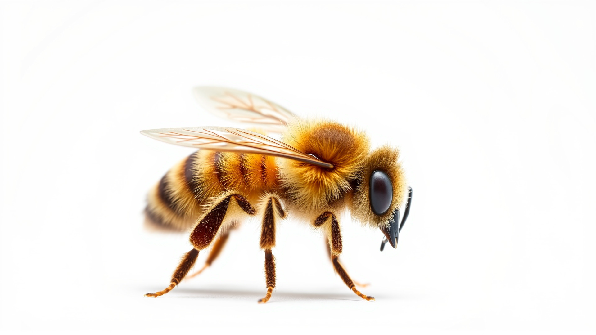 3D model Authentic Honey Bee Detailed 3D Model Pack VR / AR / low-poly ...