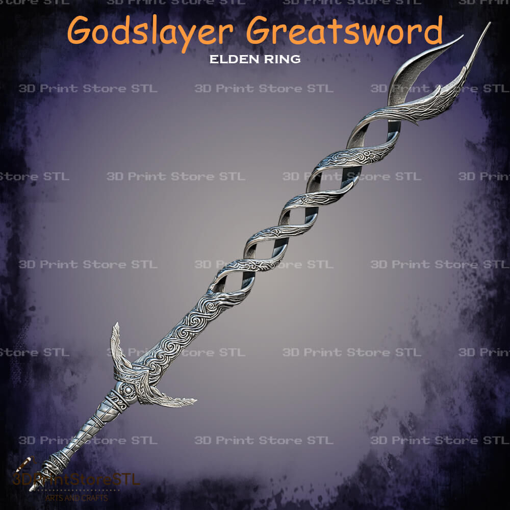 Godslayer Greatsword Cosplay Elden Ring - STL File 3D model 3D ...