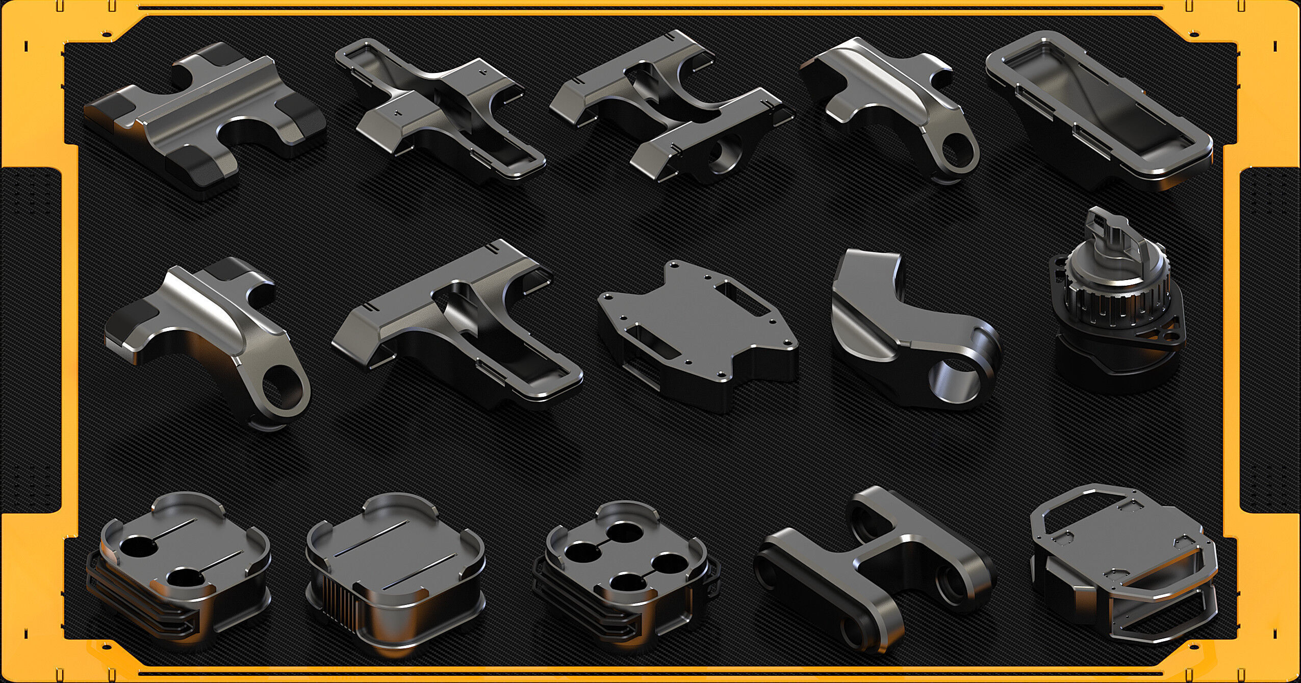 Sci-Fi Hard Surface Alpha KITBASH 300 DETAILS 3D model | CGTrader