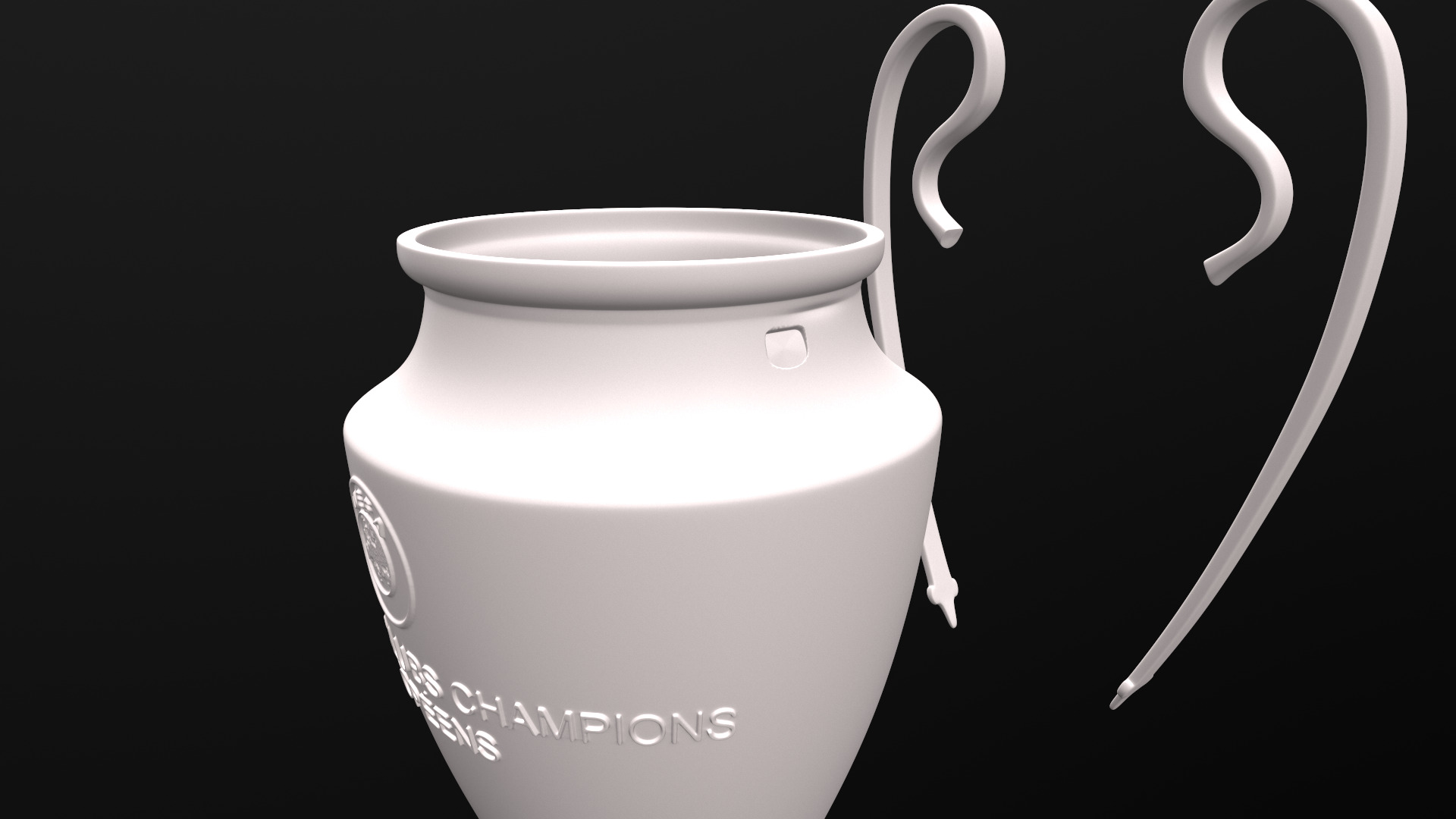UEFA Champions League-UCL Trophy 3D model 3D printable | CGTrader