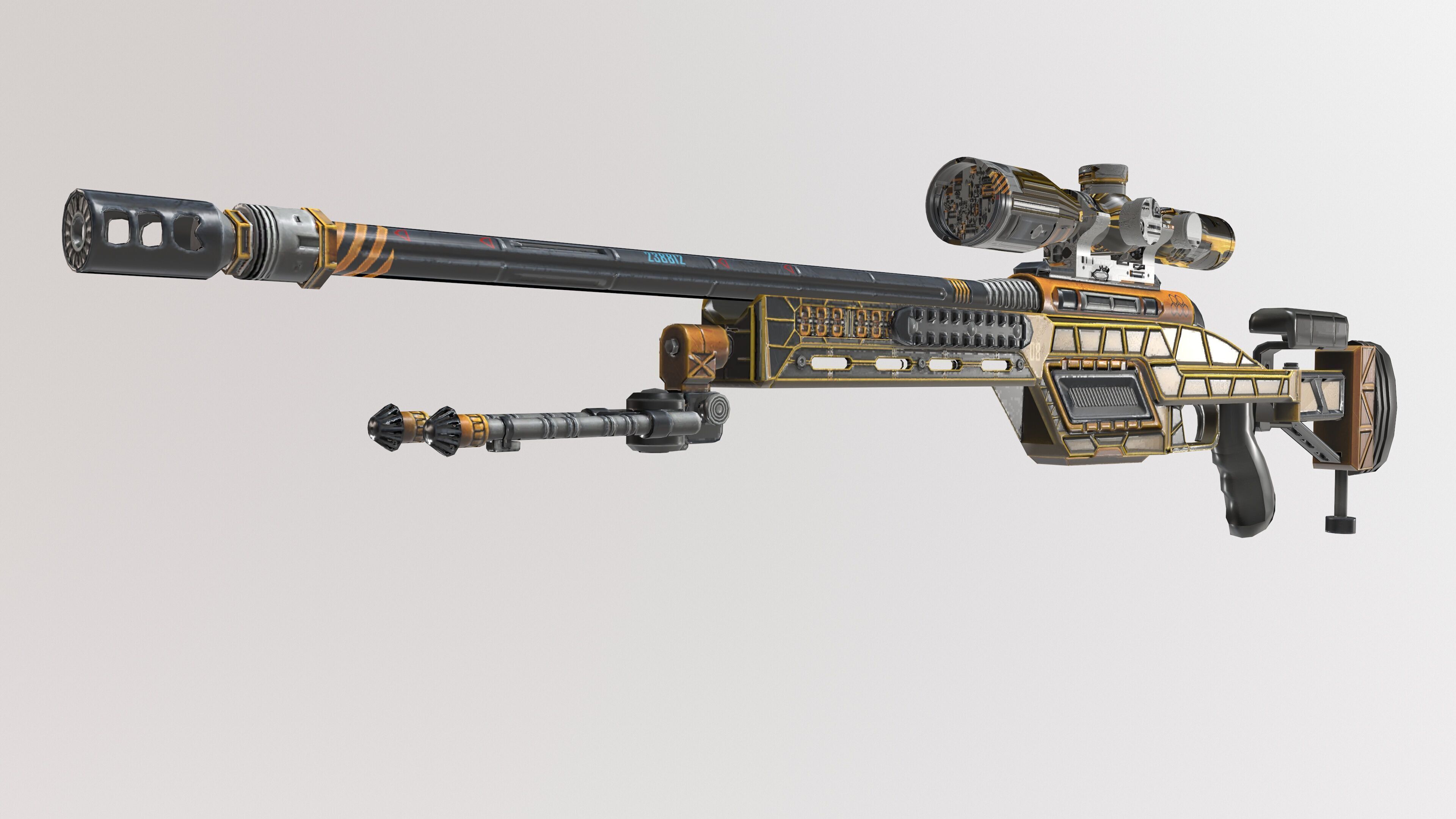 3D model SSG 08 Big Iron Skin in CS2 VR / AR / low-poly | CGTrader