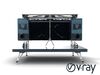 3D model Skyline DJ Booth Modular LED Panels model pack VR / AR / low ...